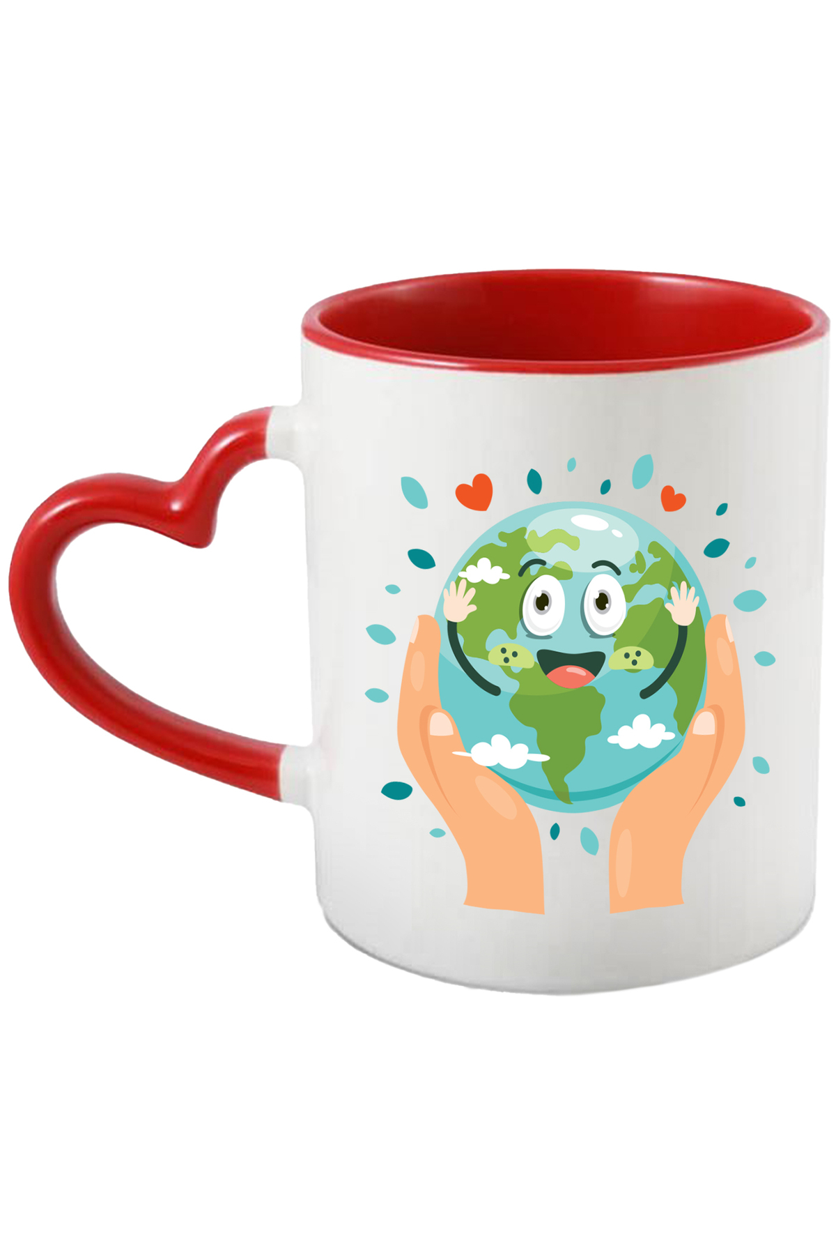 StoryGift Romania Mug With Planet in Your Hands, Illustration, We Love ...
