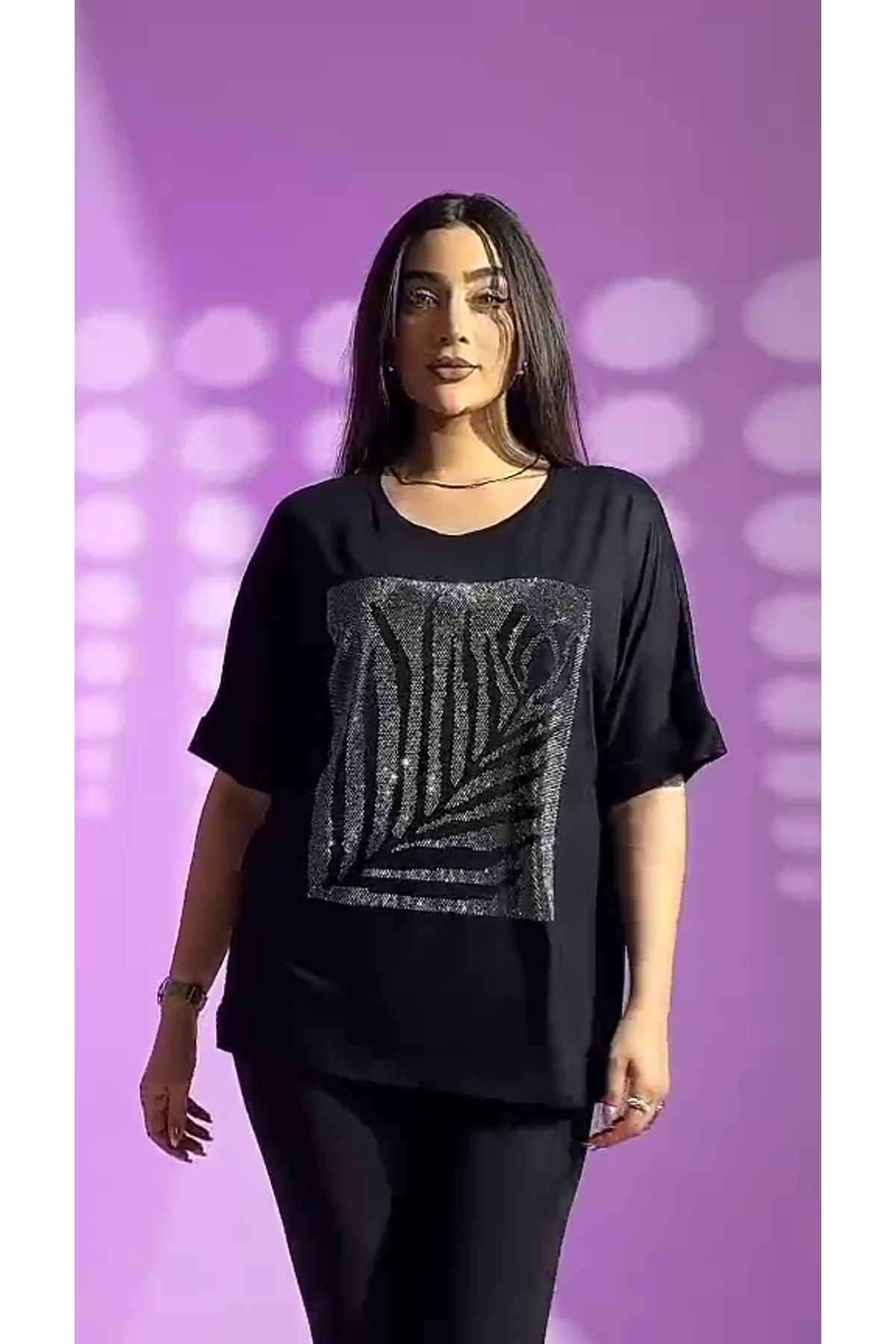 Elaxi Gül Desenli Taşİşlemeli Bluz - Fiyatı, Yorumları