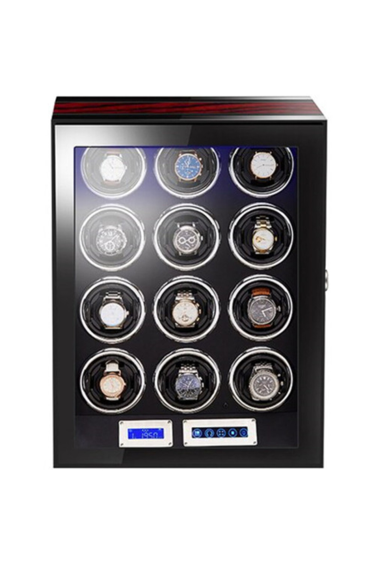 iUni Cutie automată de înfășurare a ceasurilor, Luxury Watch Winder 12 ...