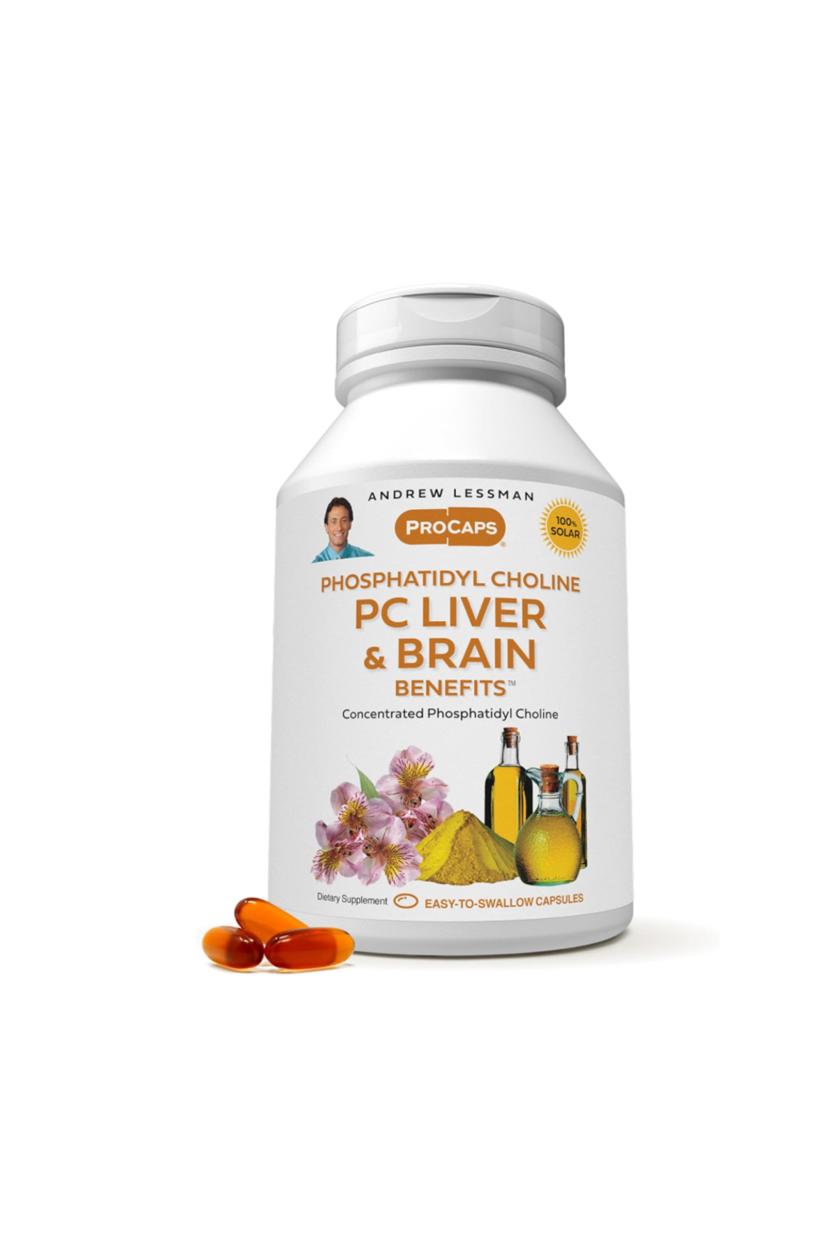 ANDREW LESSMAN PC Liver and Brain Benefits 180 Softgels - Phosphatidyl ...