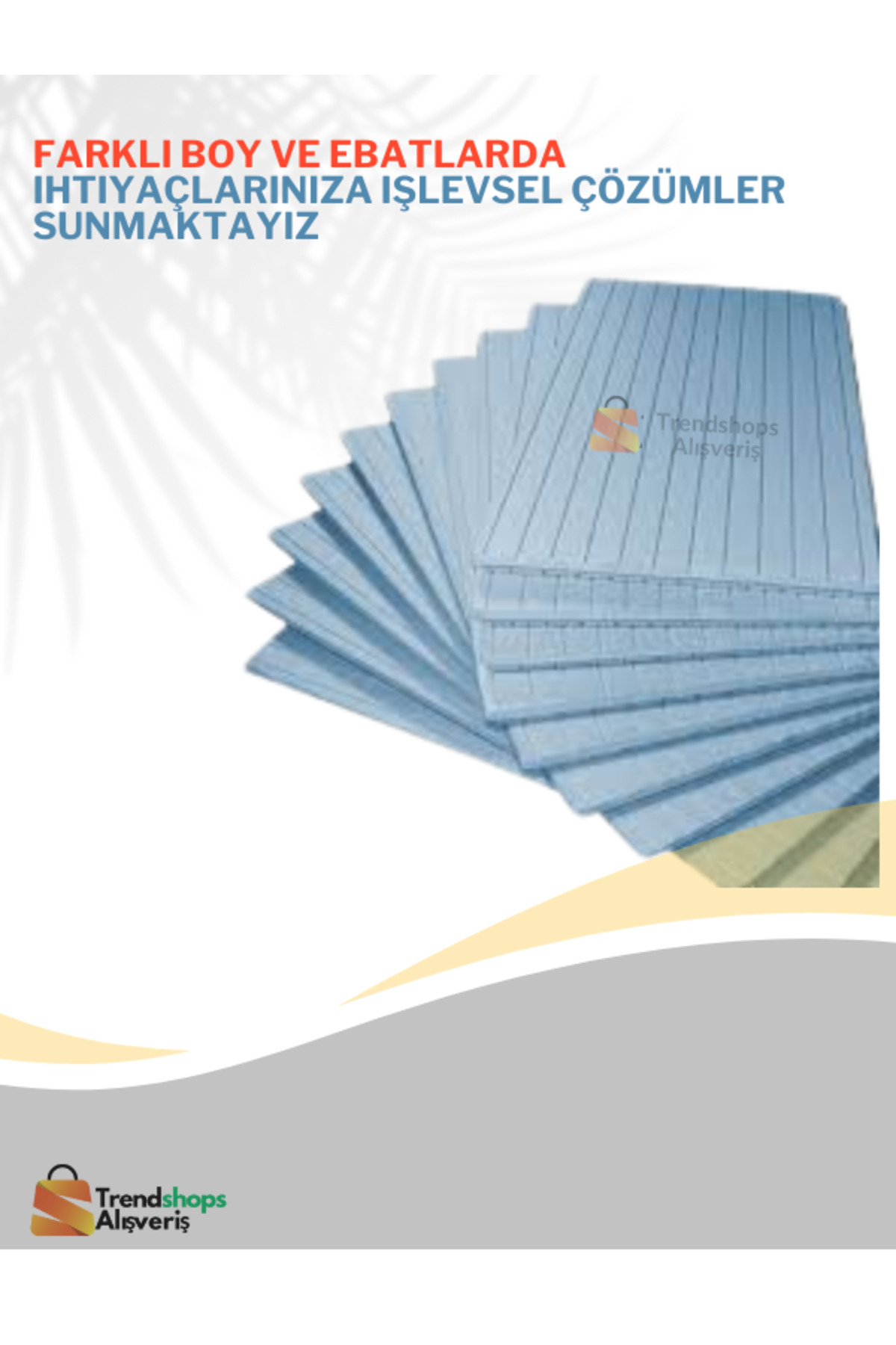 WRAPPACCK TSSA - 4 Adet 5cm Strafor 28-30dansite Sert Xps Mavi Levha ...