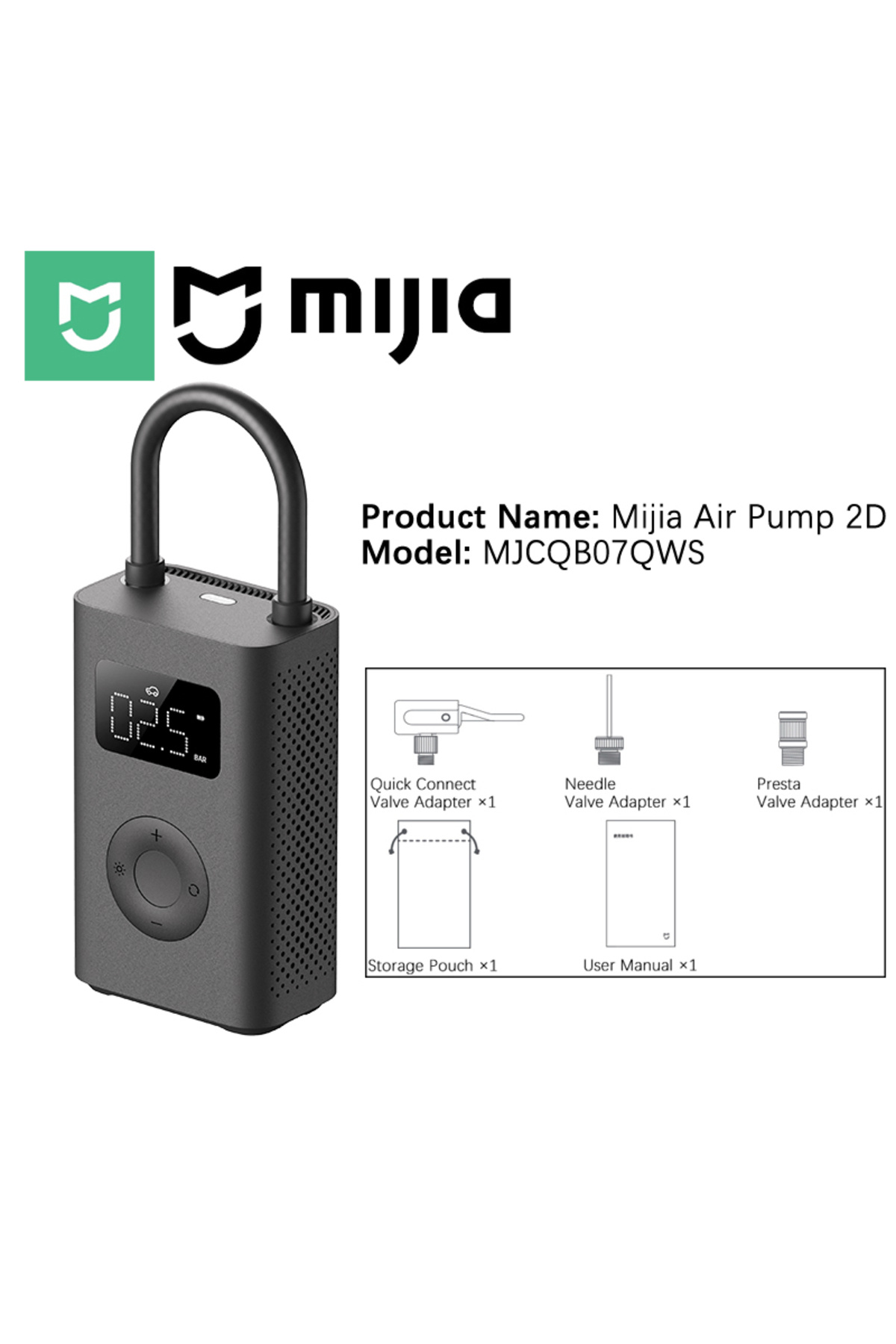 Choice Air Pump 2D XIAOMI MIJIA Portable Electric Air Compressor 2 ...