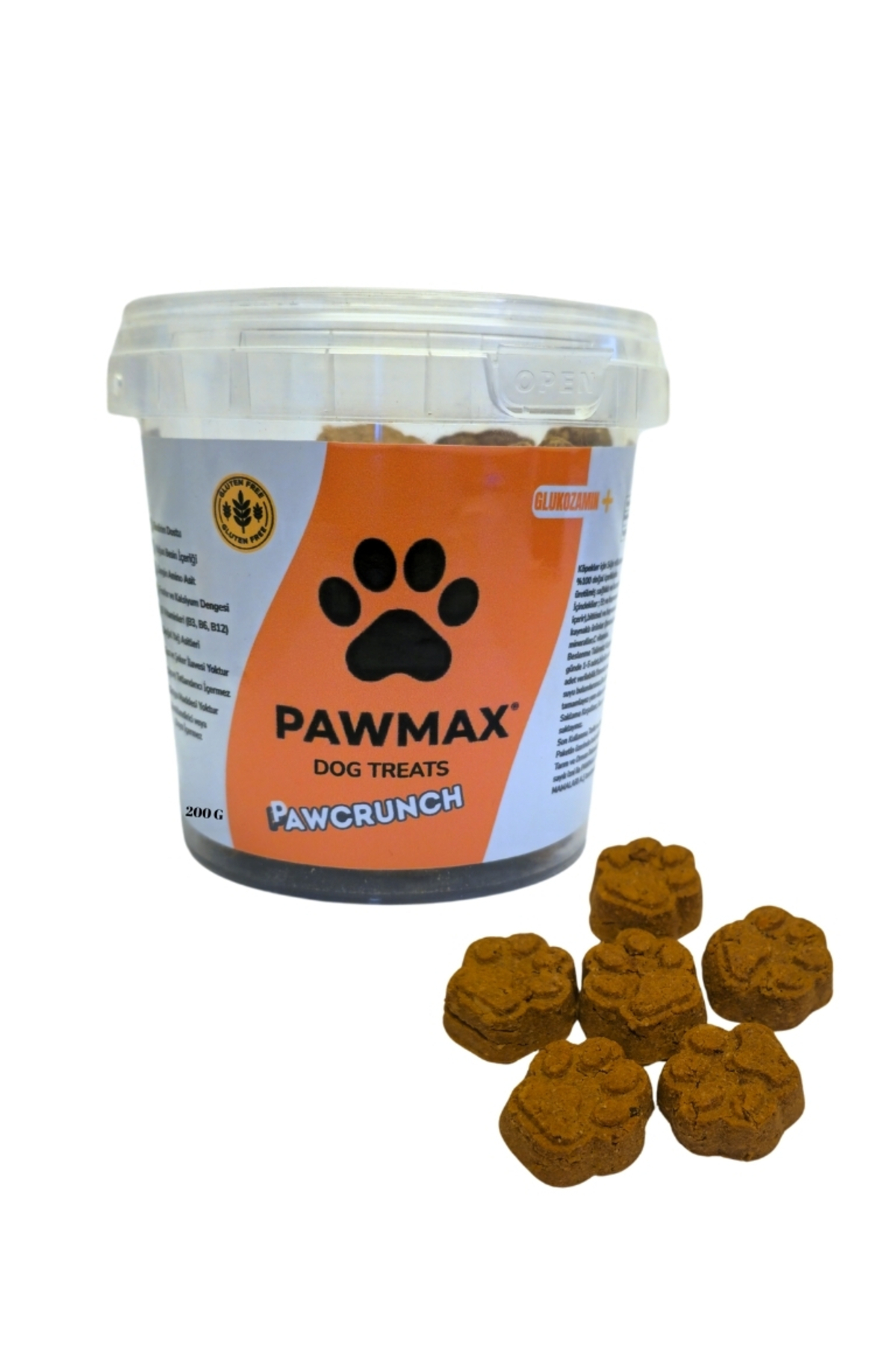 PAWMAX Pawcrunch Köpek Ödülü 200 gr – Doğal, Glutensiz, Sebzeli Pati ...