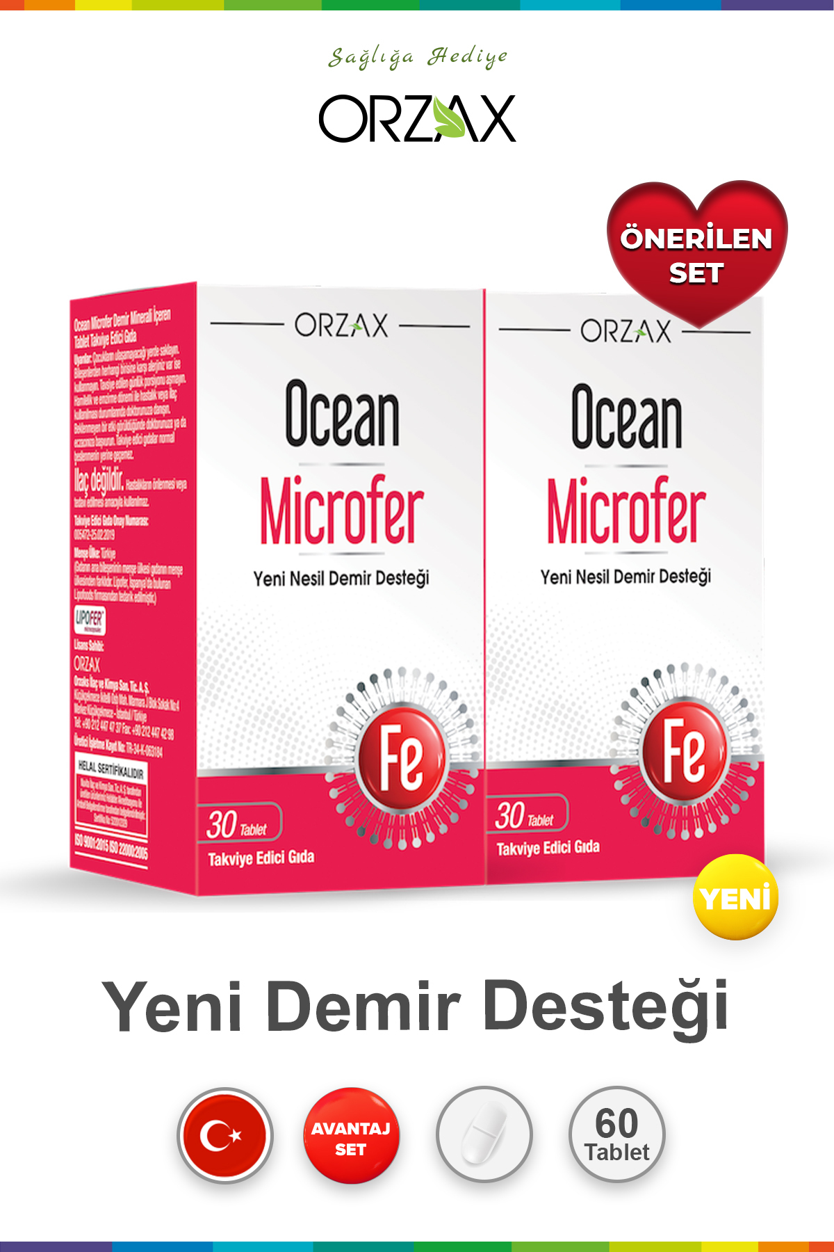 Ocean Microfer 30 Tablet (2 adet) - Fiyatı, Yorumları