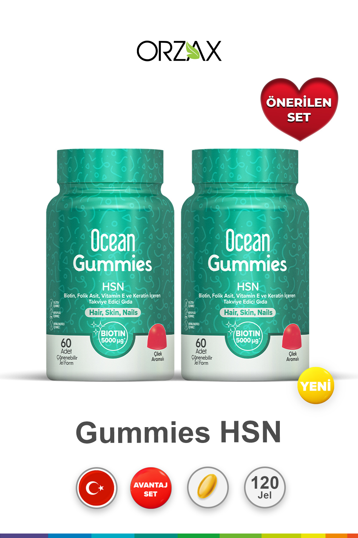 Ocean Gummies HSN 60 Adet Çiğnenebilir Jel Form (2 adet) - Fiyatı ...