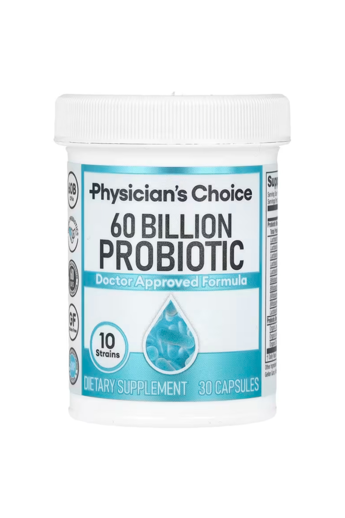 Physician's Choice Probiotics 60 Billion CFU - 10 Strains + Organic ...