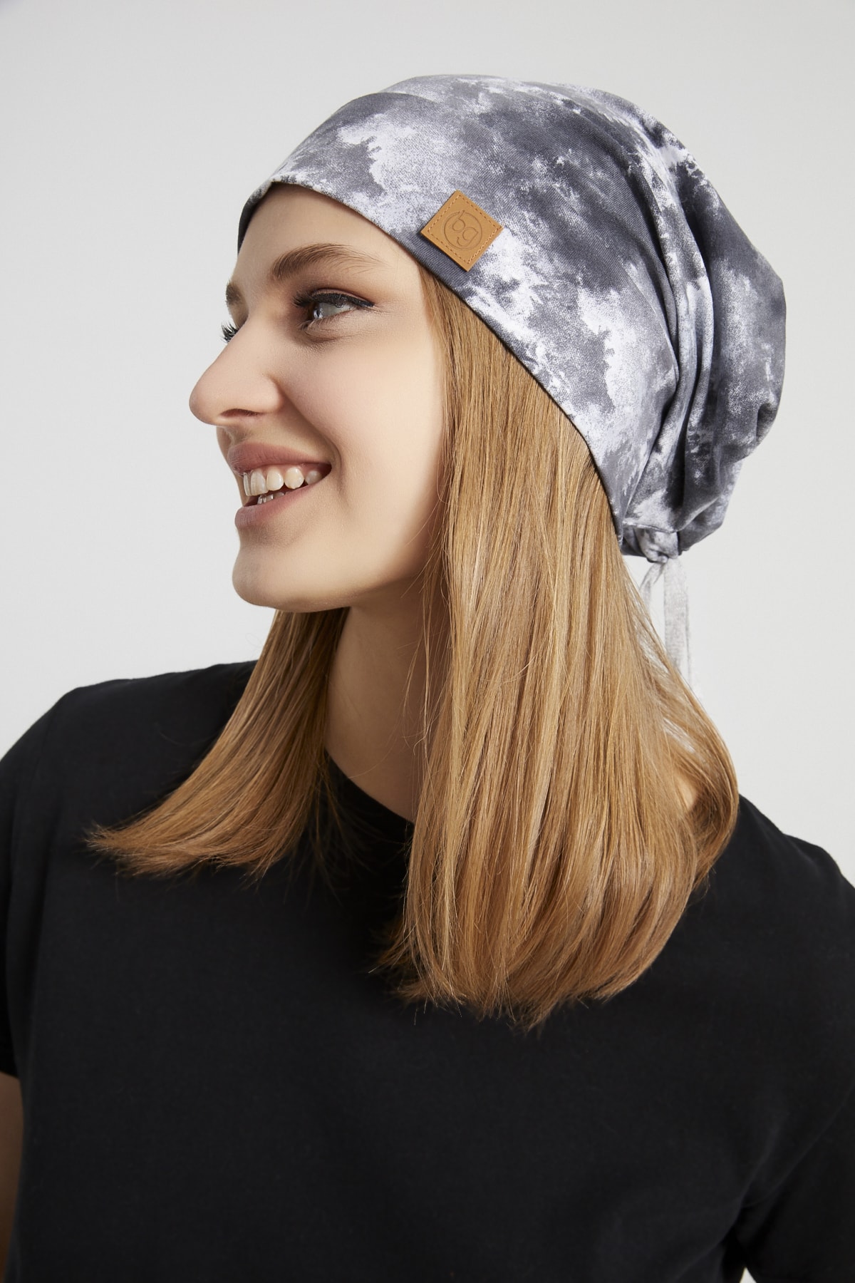 Butikgiz Kadın Batik,trend Ip Detaylı 4 Mevsim Şapka Bere Buff Ultra ...