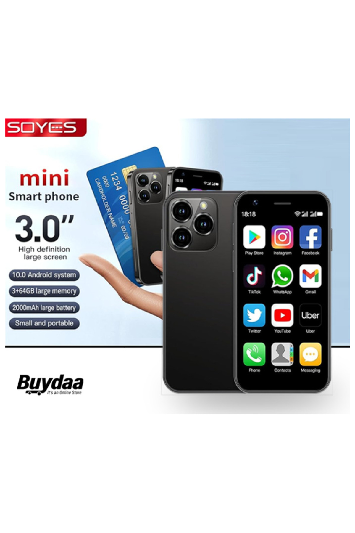 MACON New 15 Pro 4g Mini Smartphone, Dual Sim Dual Standby Wifi 3 Inch ...
