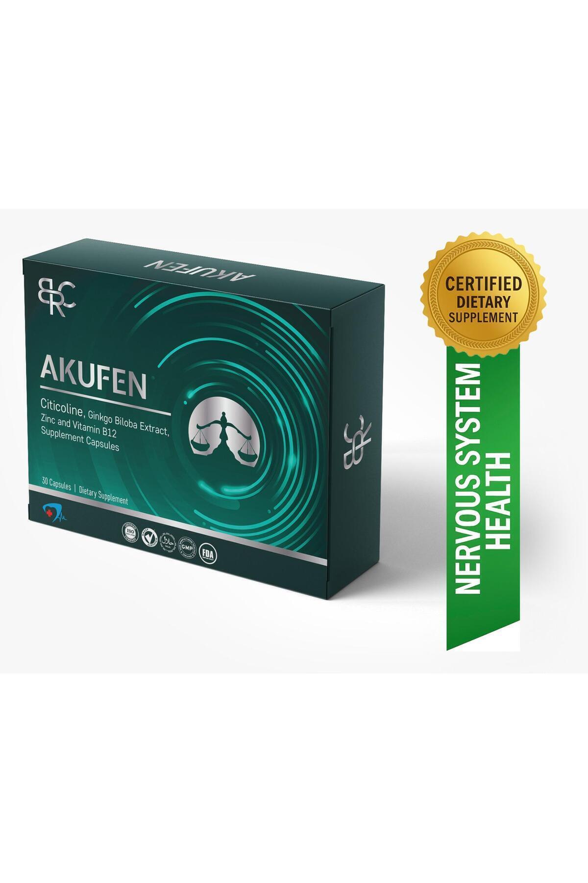 BRC AKUFEN Sitikolin, Ginkgo Biloba, Çinko, B12 | Göz Ve Kulak Desteği ...