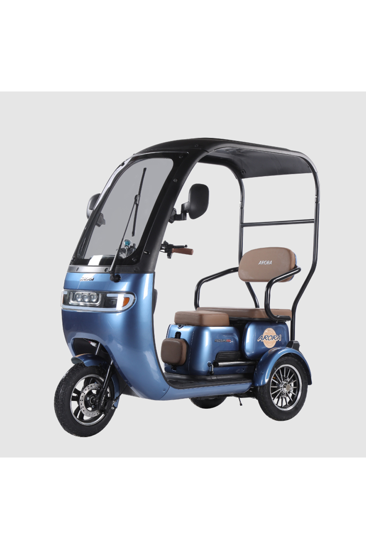 Arora R zgar PRO 3 Tekerlekli 5 Ak l Elektrikli Motosiklet Mavi