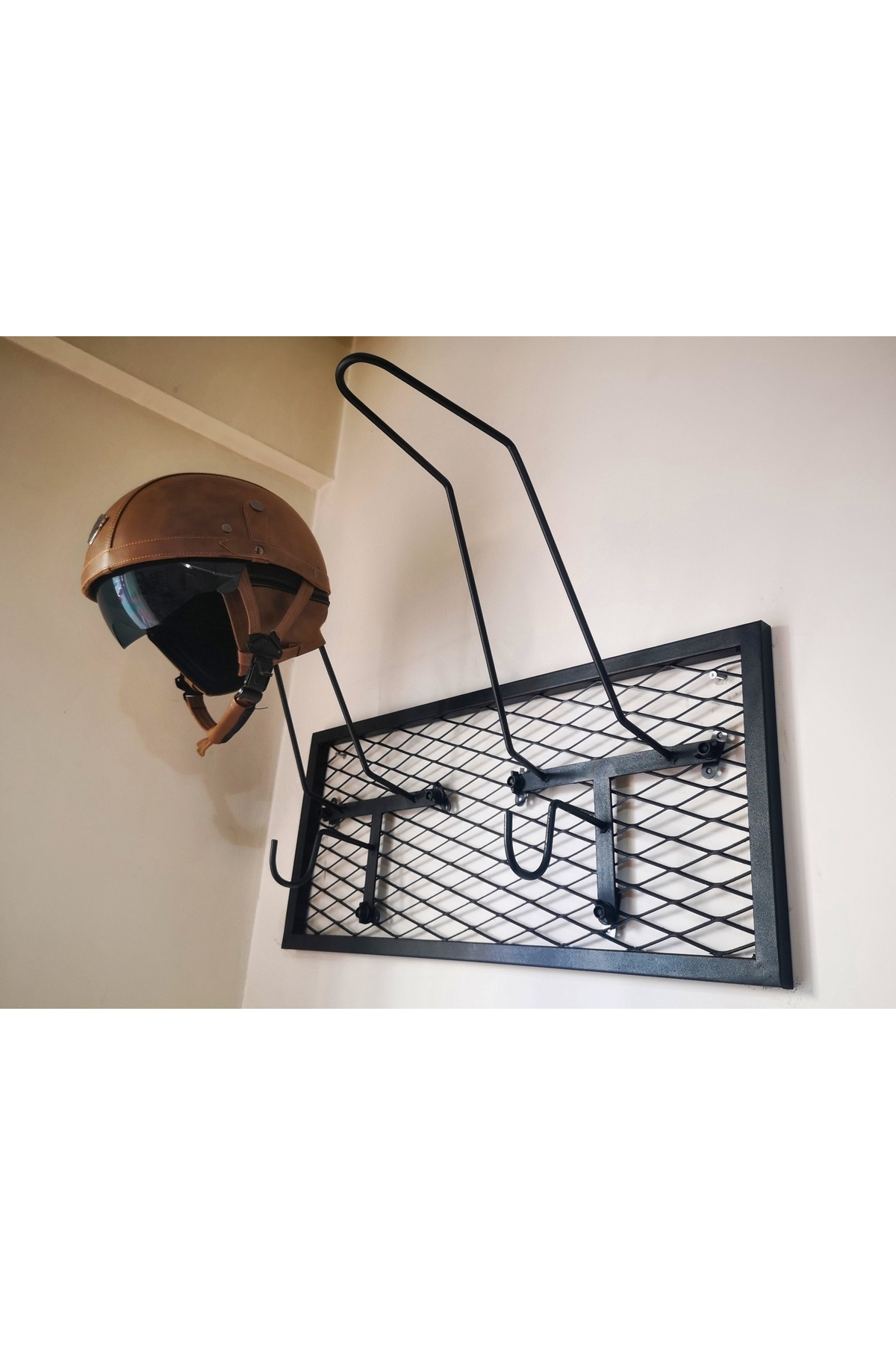 Genel Markalar Motorcu Kask Askısı, Metal Kask Askısı SE-X2 Iron X2V1 ...