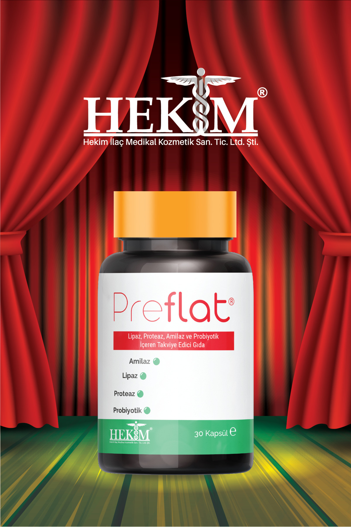 Preflat Lipaz, Proteaz, Amilaz Ve Probiyotik Içeren Takviye Edici Gıda ...