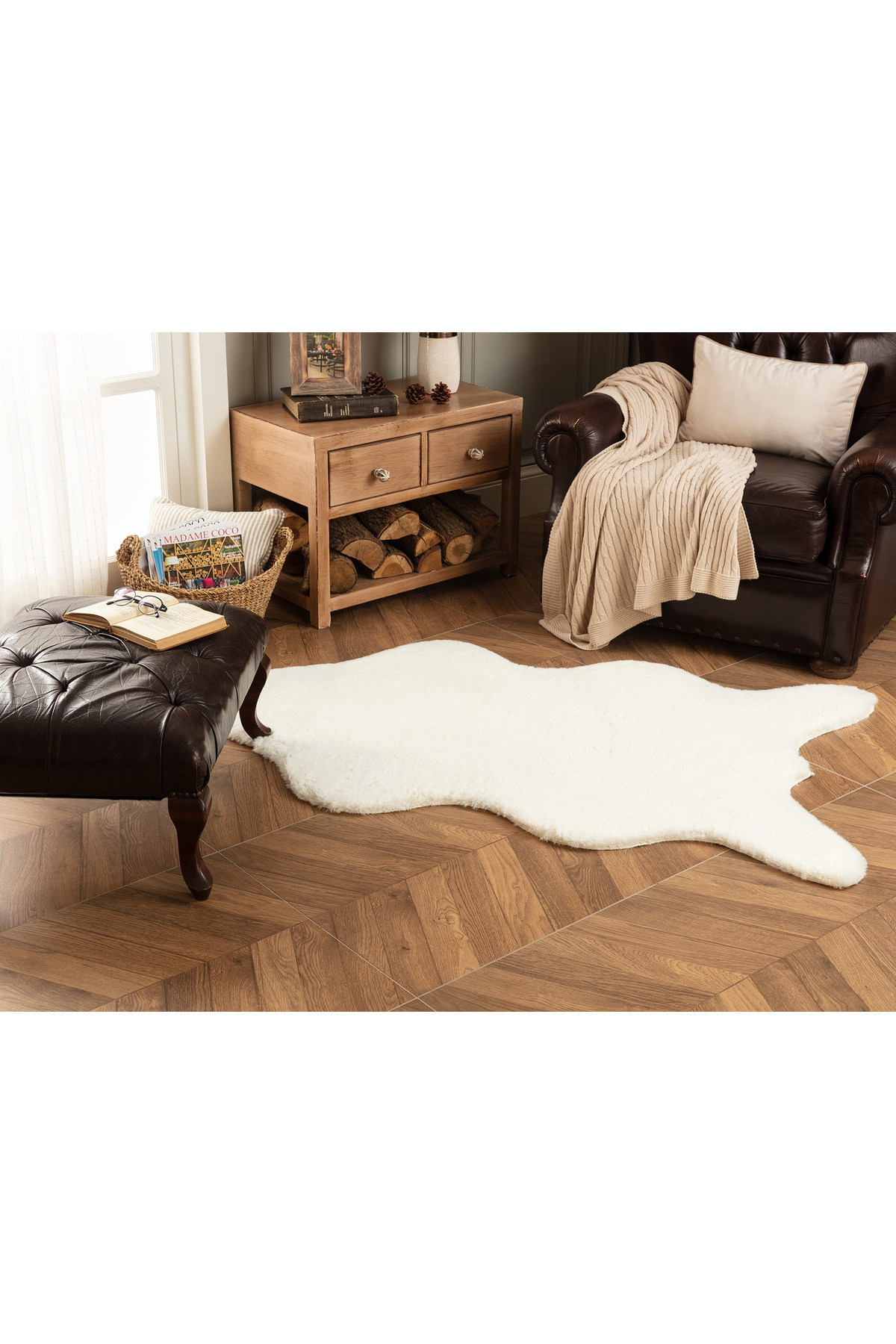 Madame Coco Arc En Ciel Kaninchenfell- Trendyol