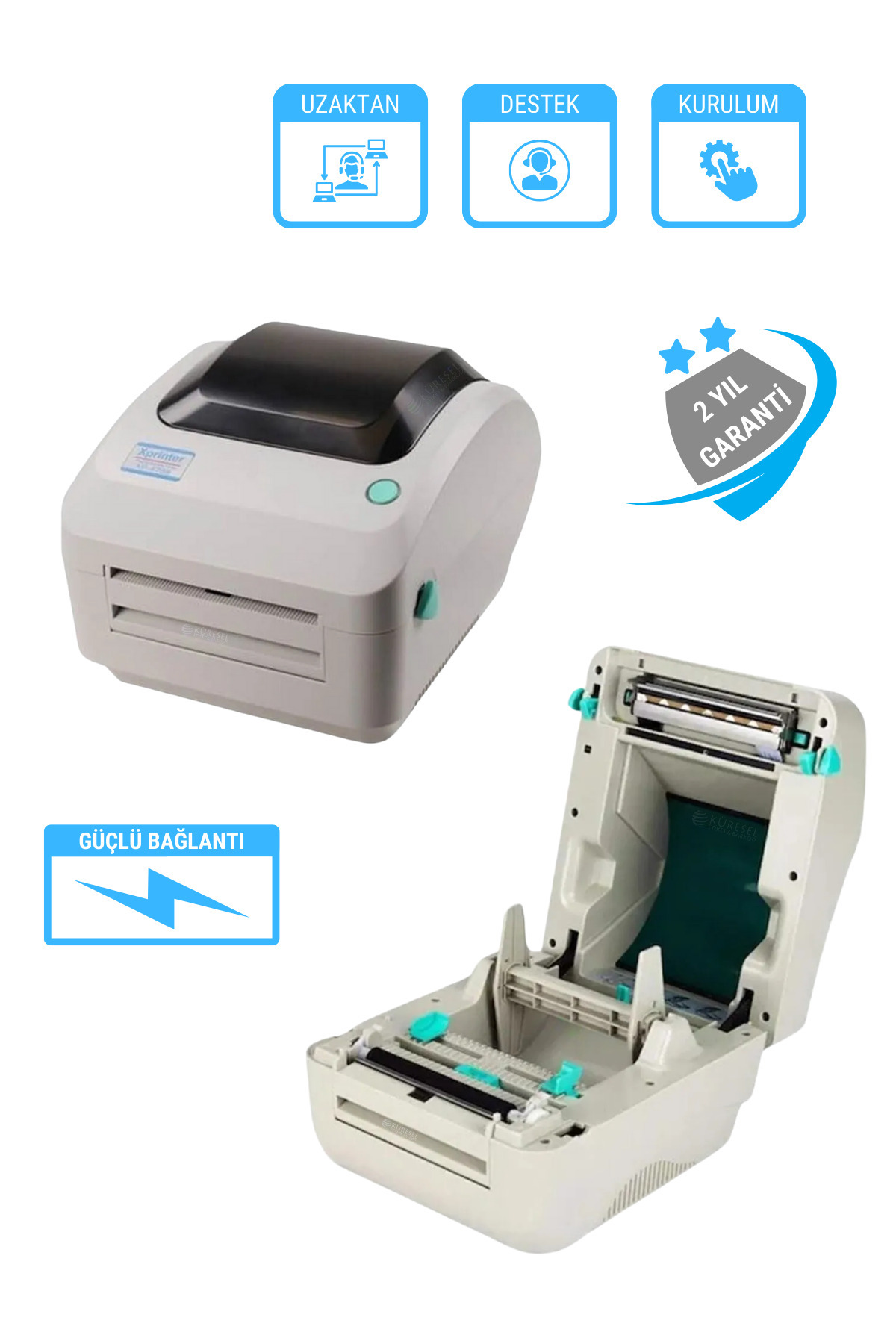 Küresel Etiket Barkod XPRINTER XP-470B | 203 DPI Direkt Termal Barkod Yazıcı | Ribonsuz Ekonomik ...