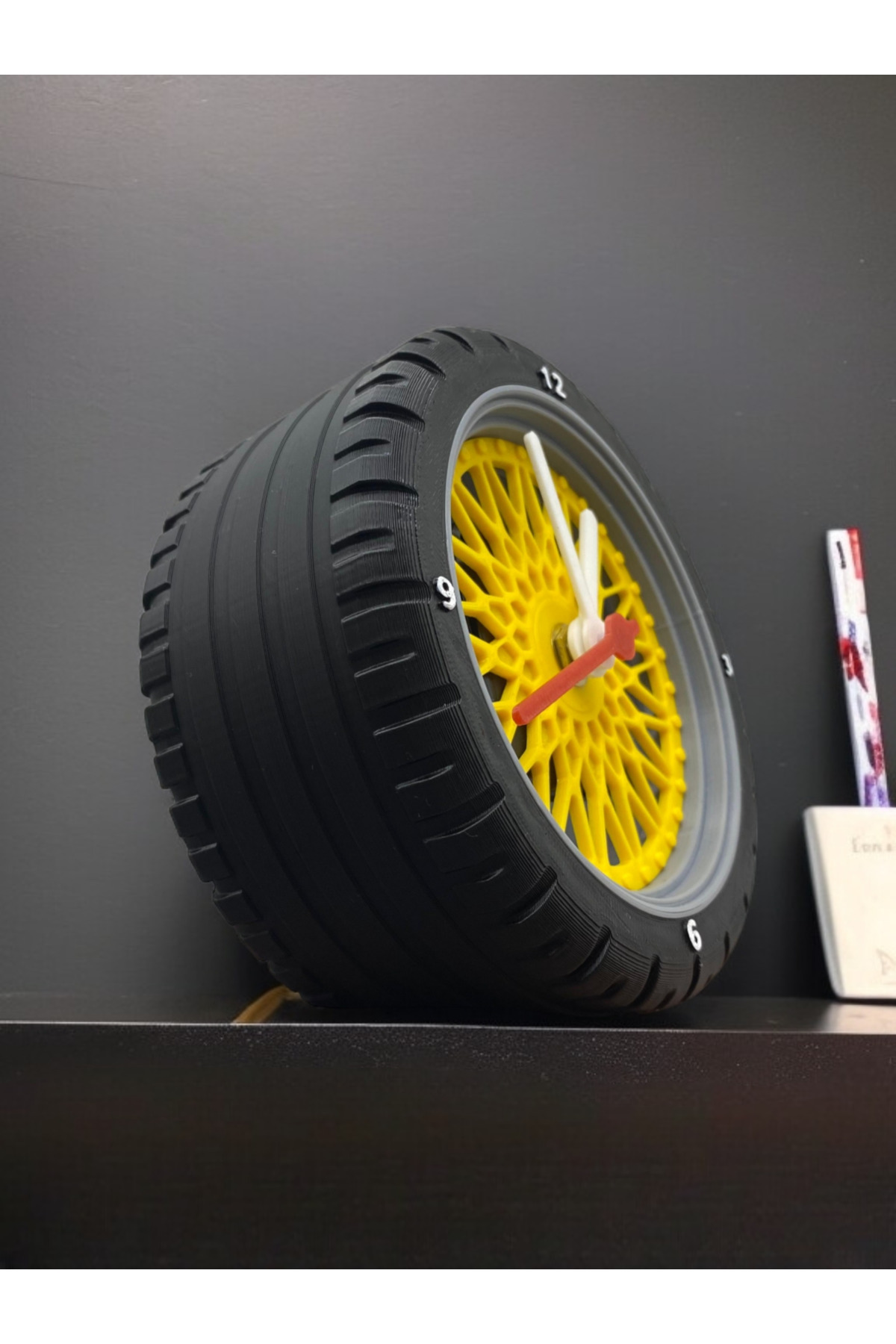 Megart BBS Jant Tasarımlı Dekoratif Masaüstü Saat Analog Saat - Fiyatı ...