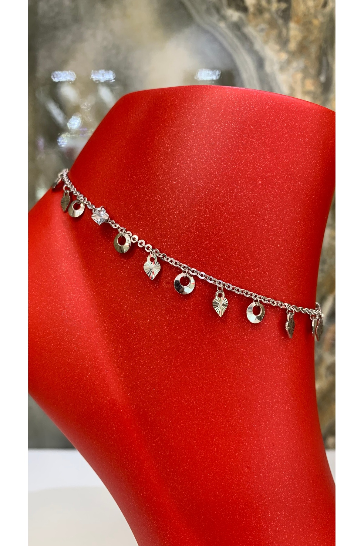 TRİA SİLVER 925 Ayar Gümüş Figürlü Halhal Kadın Yazlık Ayak Zinciri ...