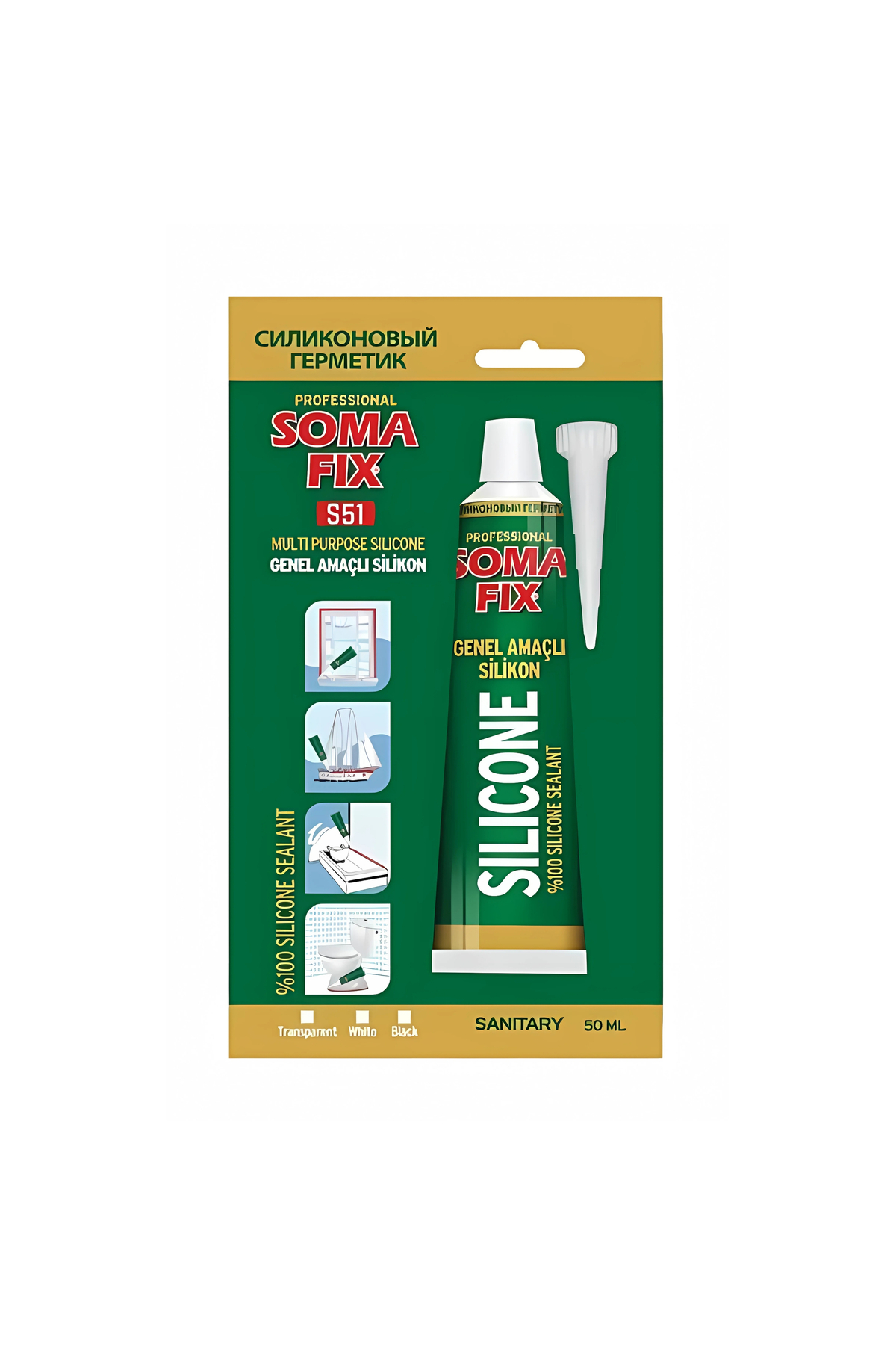 Genel Markalar Tüp Silikon 50ml Çok Amaçlı Silikon TR - Fiyatı, Yorumları