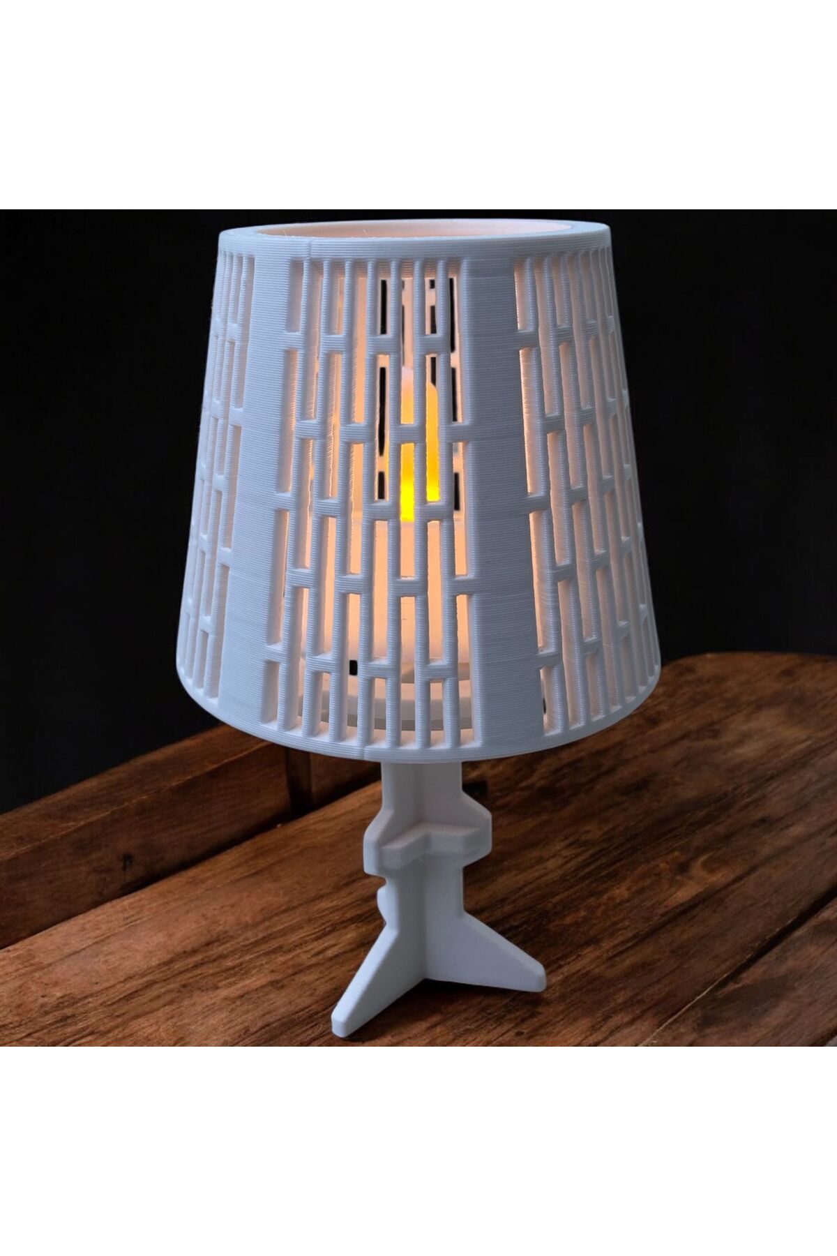 Ceresshop Minimal Abajur Şeklinde Mumluk ( Led Tealight Mumlara ...