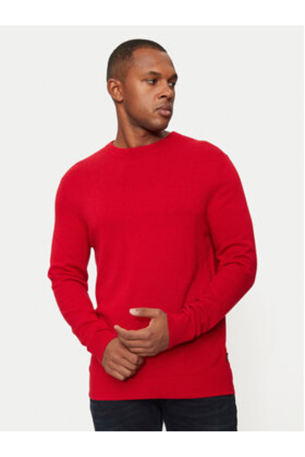 BUGATTI Mens Sweater 65560B-7400 Red- Trendyol