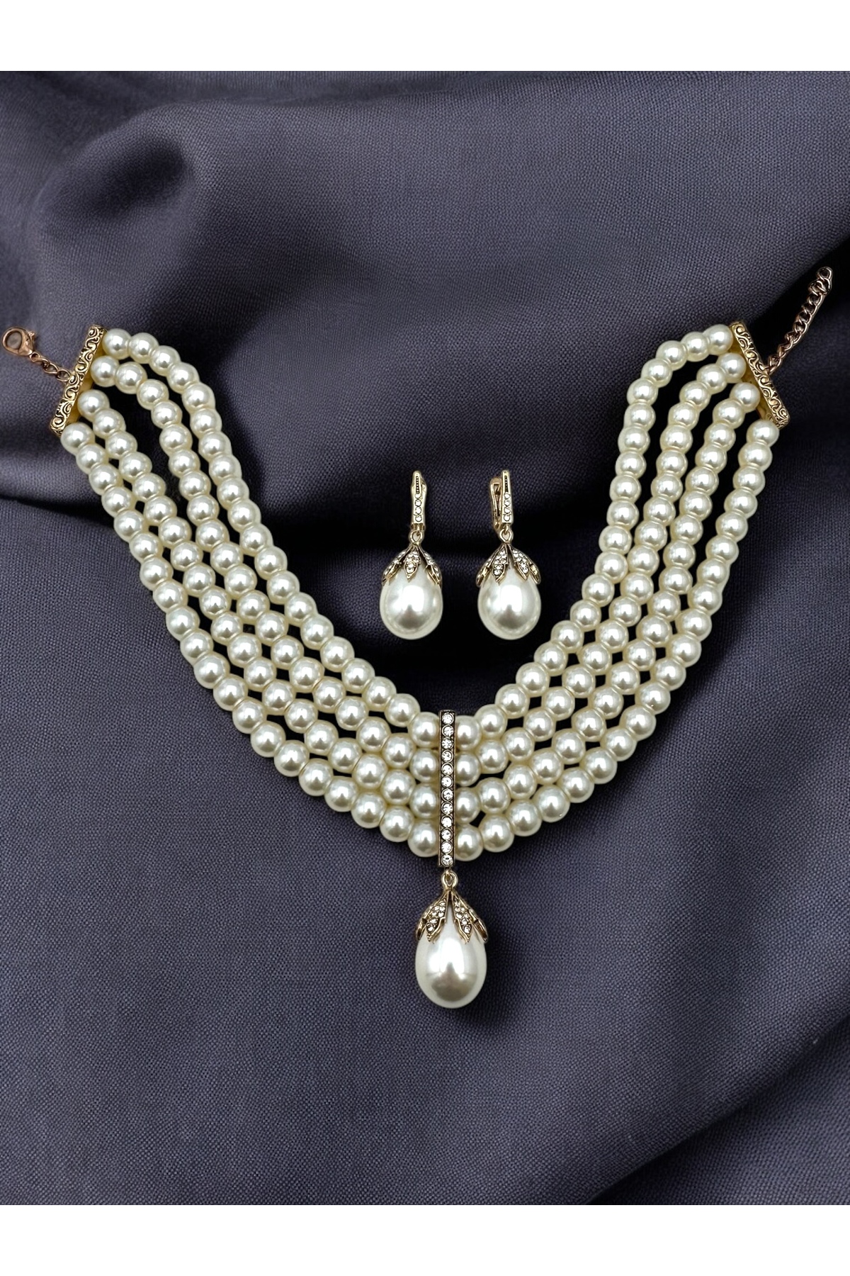 FUYA JEWELLERY Mayorka İnci Kolye, Küpe Takım - Fiyatı, Yorumları