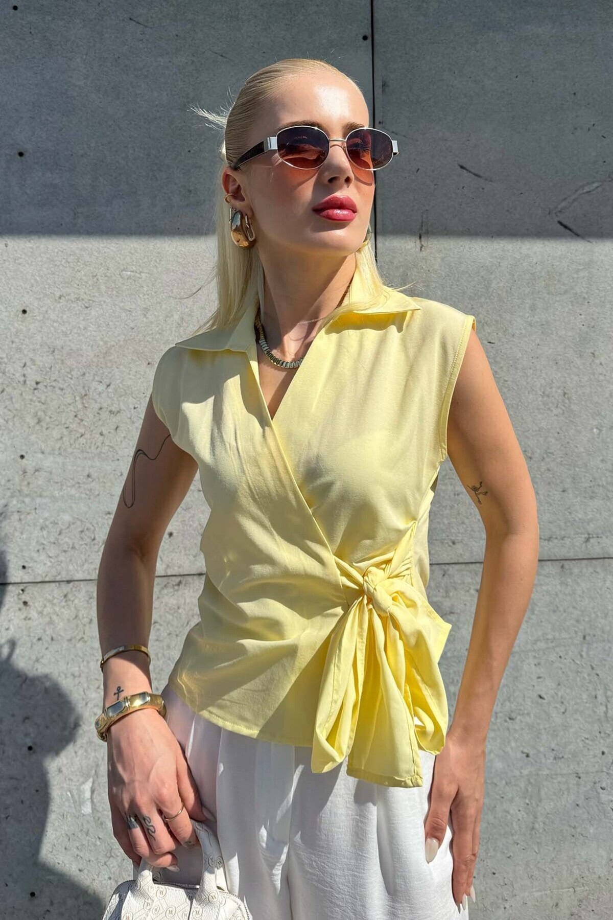 YK FASHION Bağlamalı Gömlek - Fiyatı, Yorumları