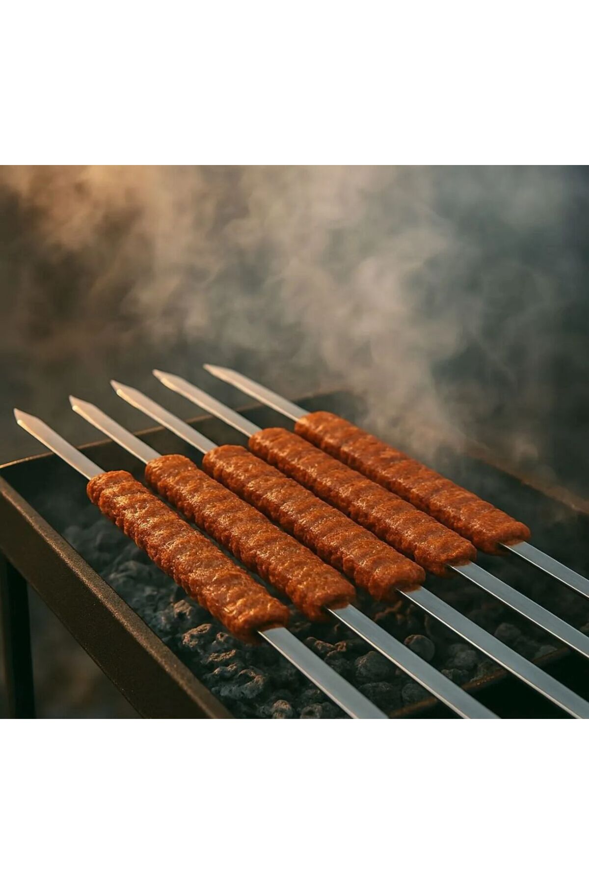YILMAZNARGİLE 60 Cm Silme Demir Mangal Kebap Şişi Et ve Kebap Şişi ...