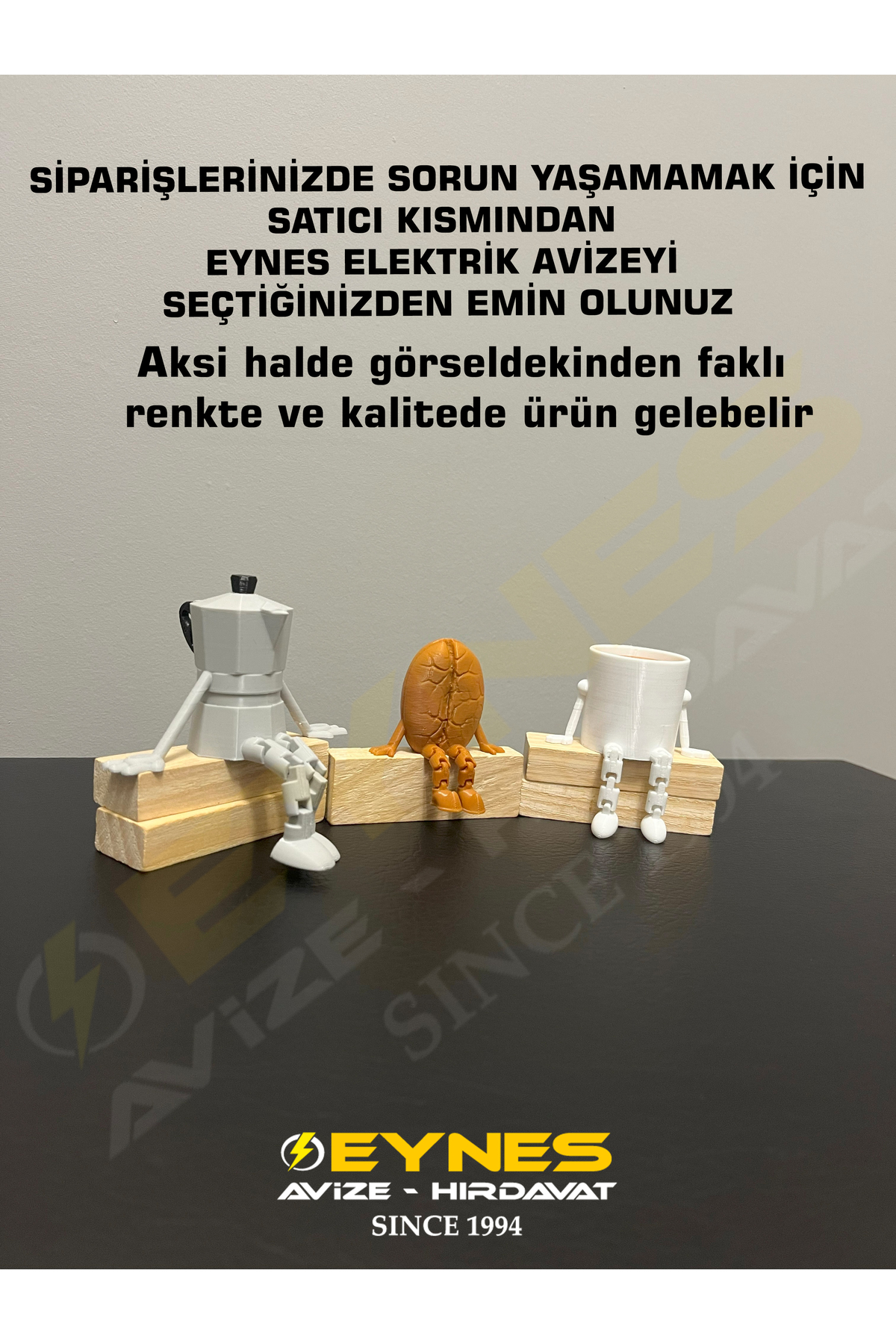 Eynes Aydınlatma Kahve Köşesi Sevimli Biblo Seti 3lü, Kahve Çekirdeği ...