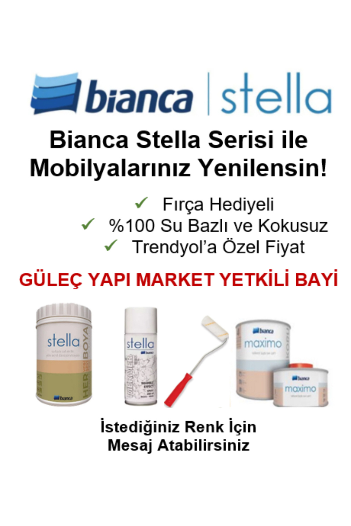 Stella Bianca Set - Siyah Boya (1 litre), Beyaz Mermer Efekt Sprey ...