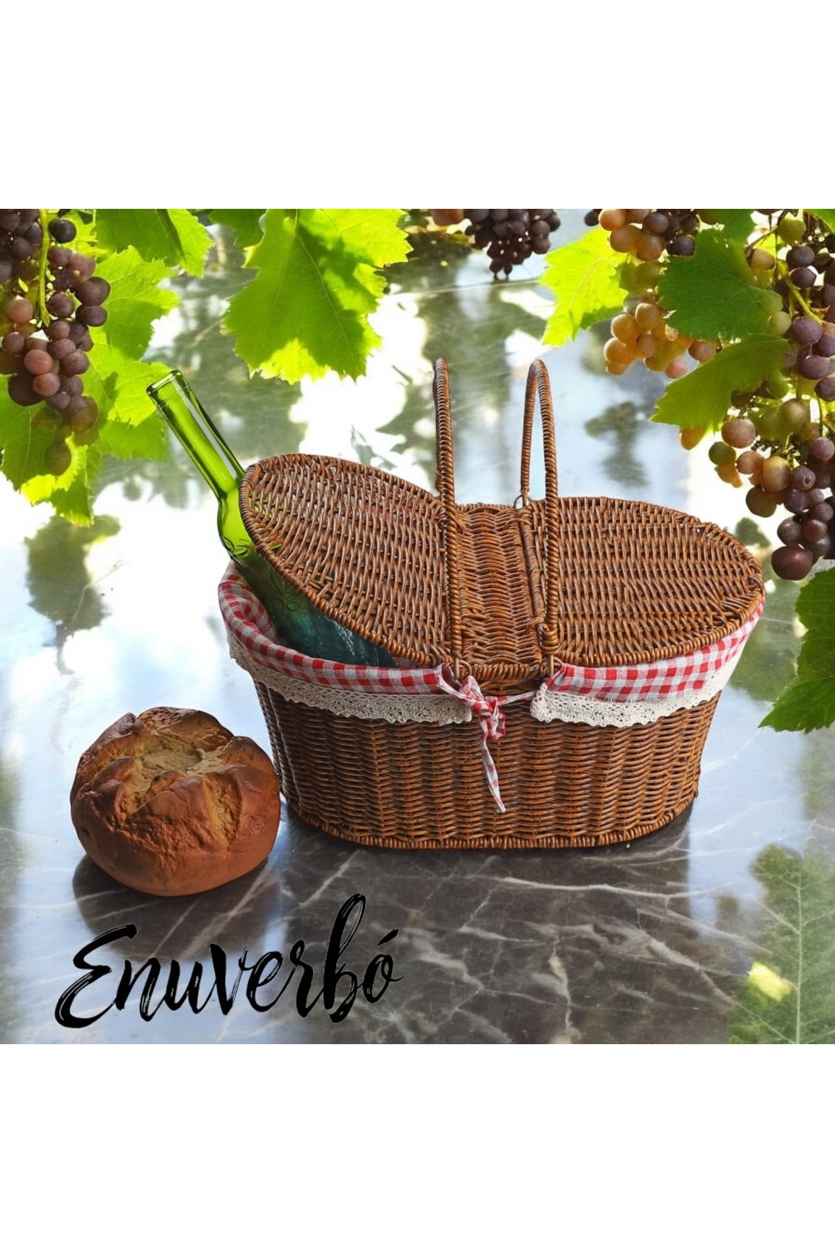 Kosova Rattan Hasır - Oval Piknik Sepeti 39cm - Fiyatı, Yorumları