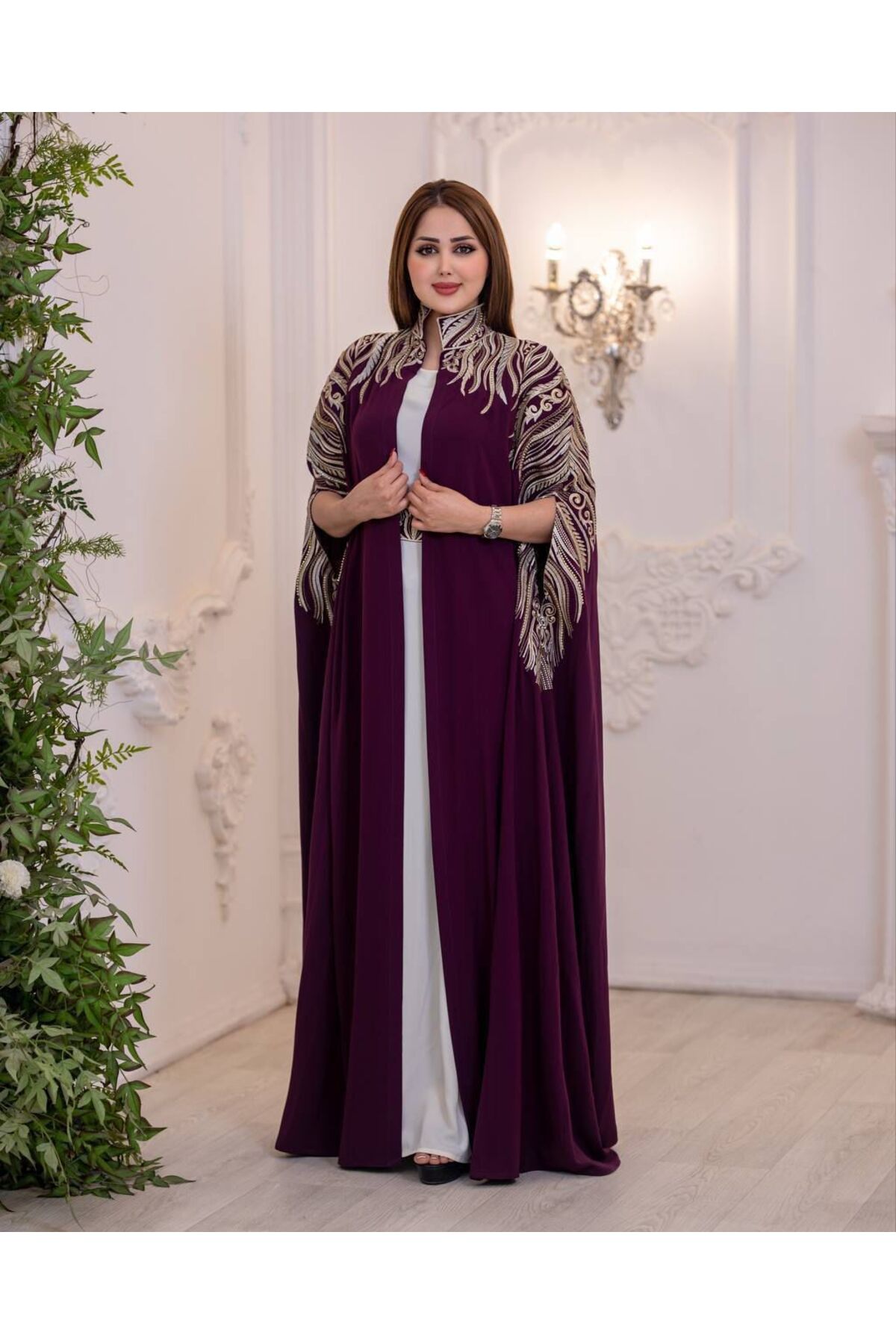 Gerenic Luxury embroidered jalabiya with an elegant traditional design ...