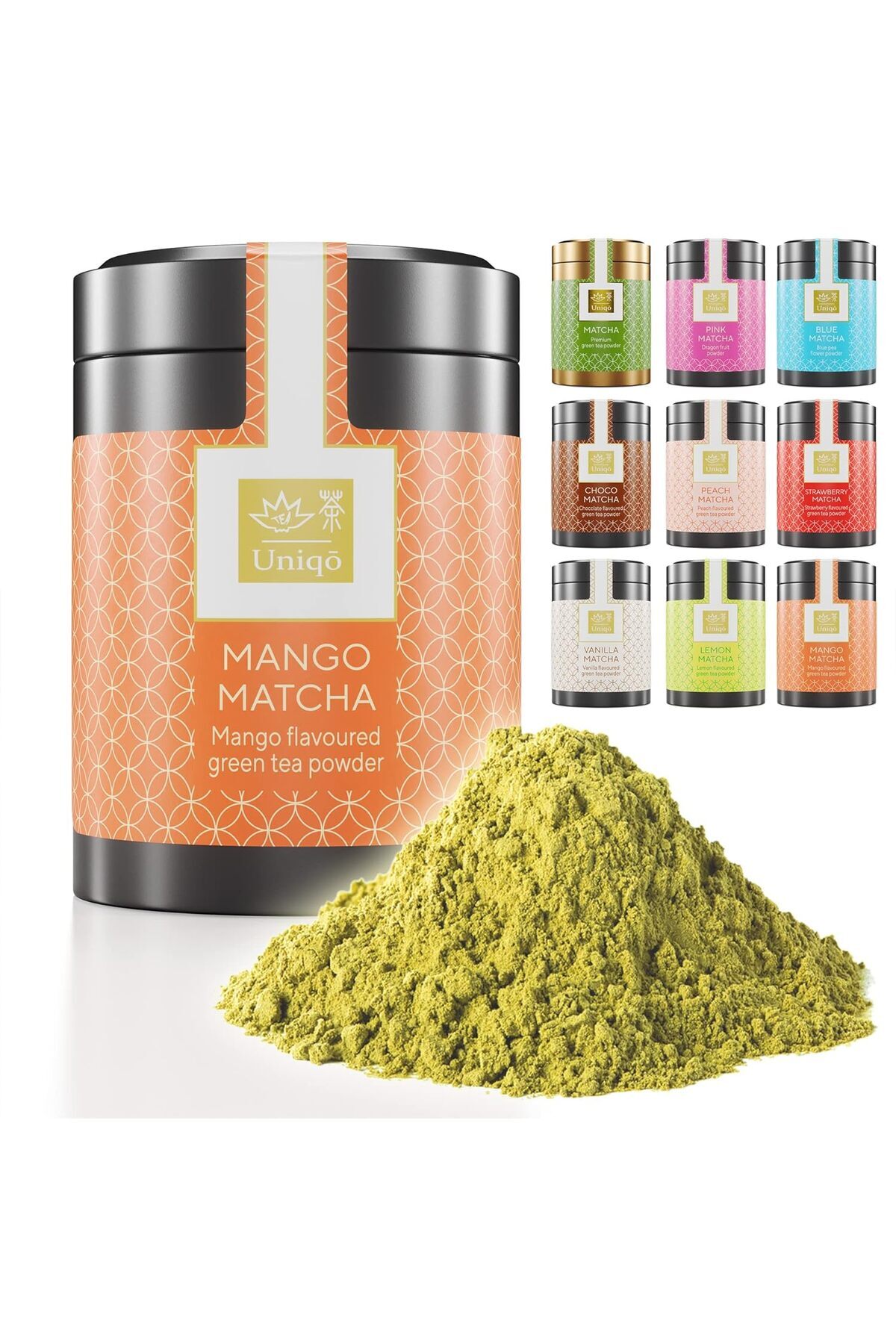 TEA UNIQO Mango Flavour Premium Japanese Matcha Powder 30g No Added ...