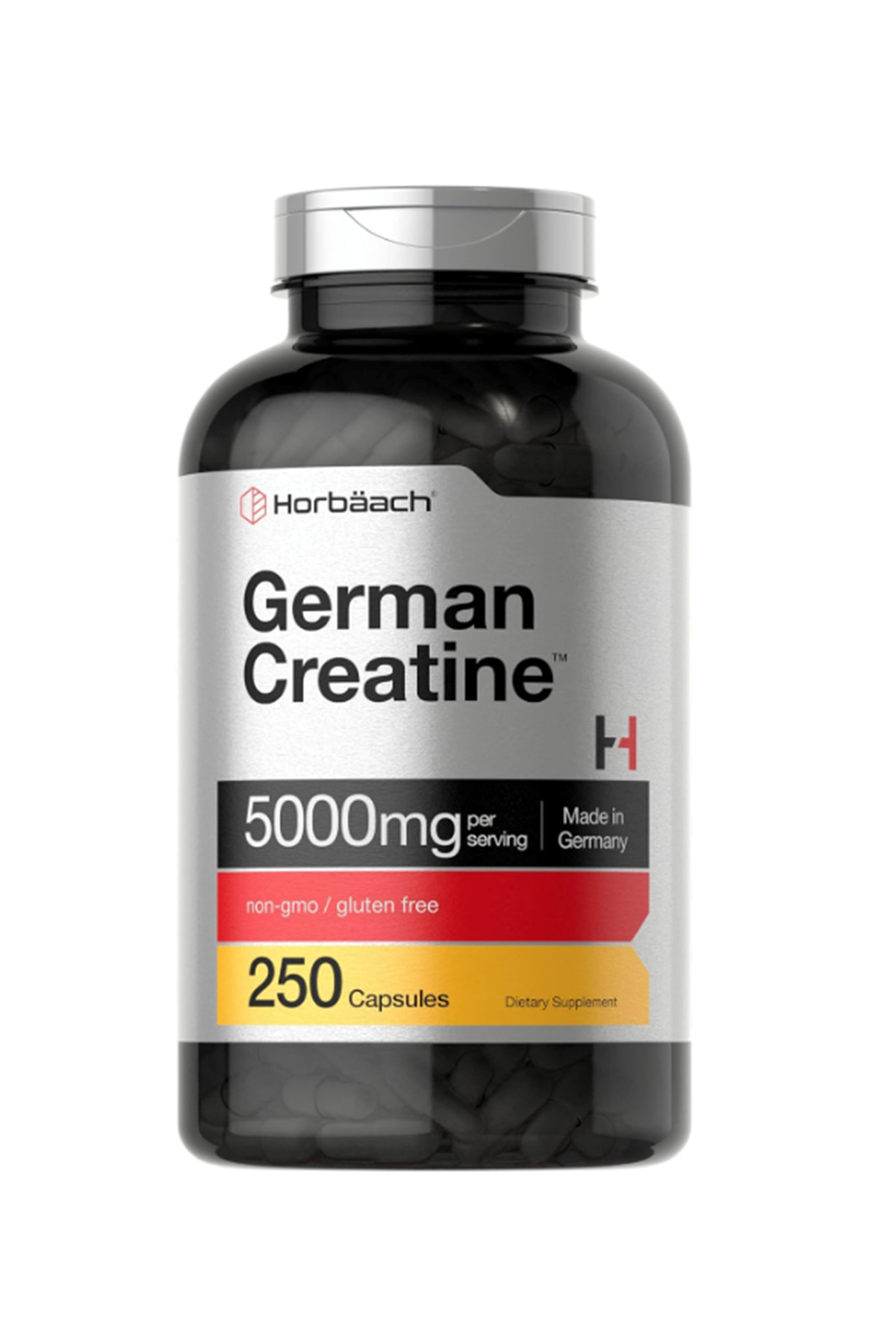 Horbaach Horbach German Creatine Monohydrate 5000mg 250 Capsul. Usa ...
