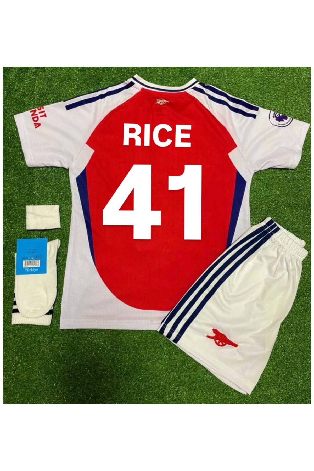 kombinezyum Arsenall 2024/25 #41 Declan RİCE İç Saha Çocuk Forması 4 Lü ...