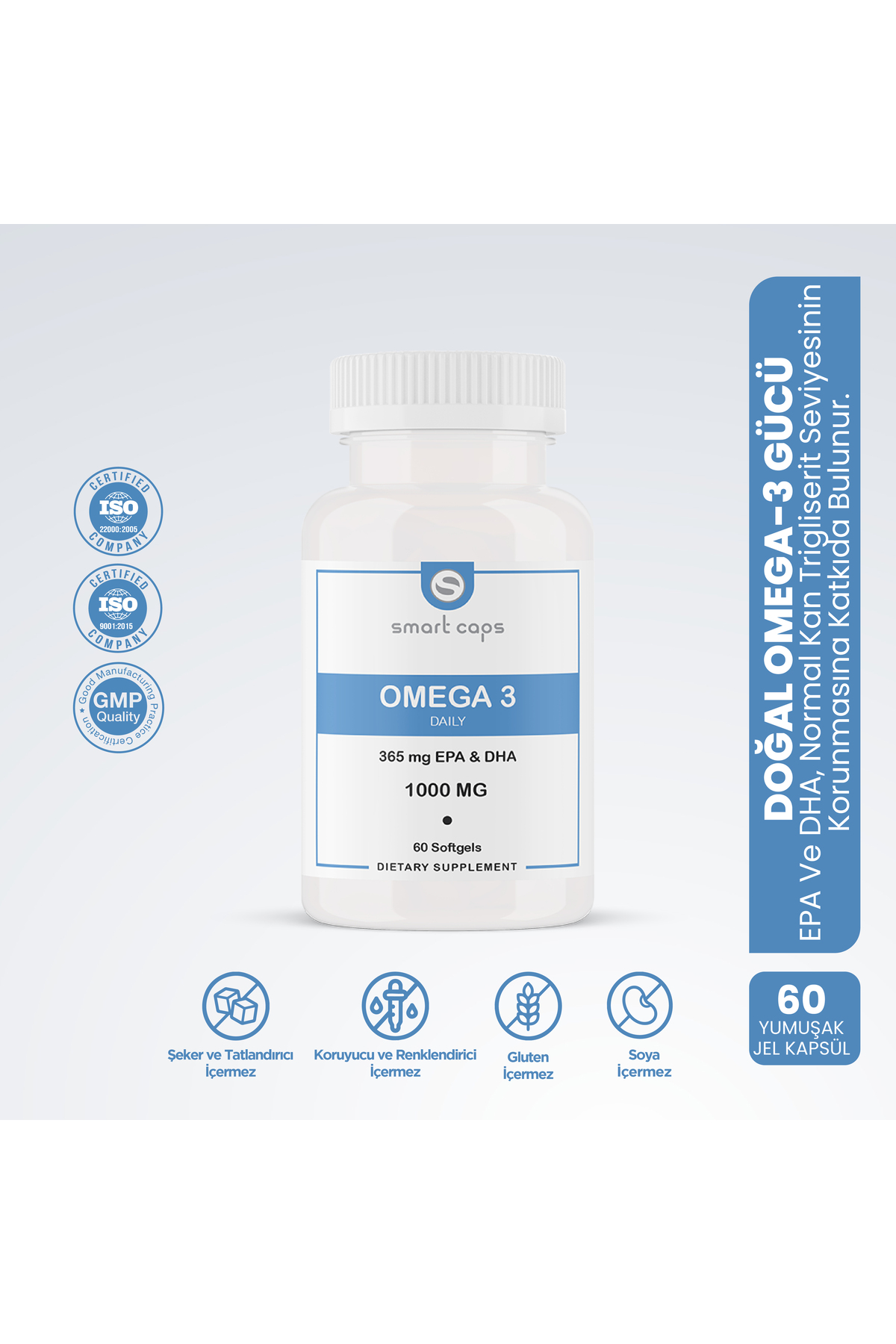 Smartcaps Omega 3 Daily 60 Softjel - Fiyatı, Yorumları