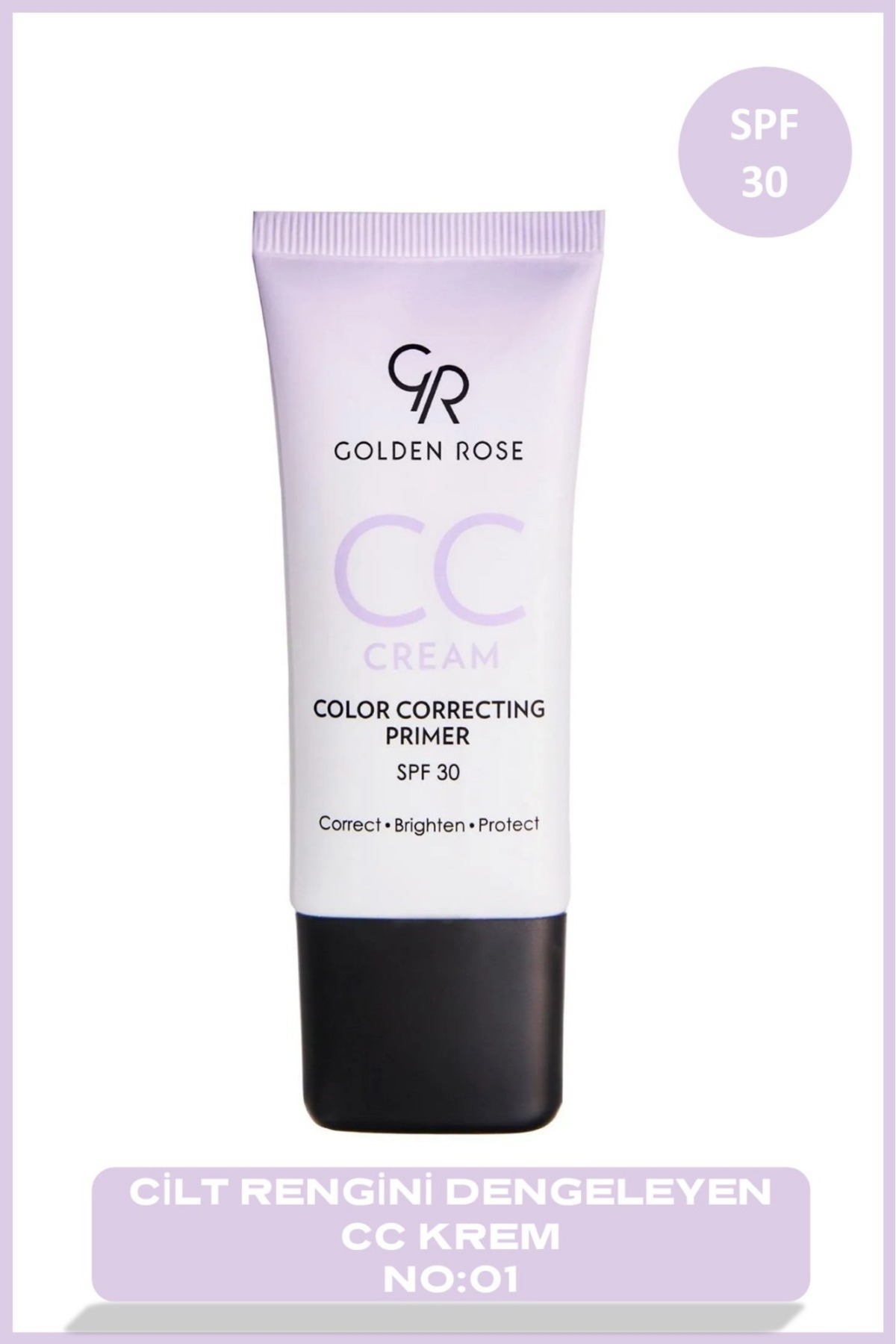 Golden Rose Cc Cream Color Correcting Primer No: 01 Violet - Cilt ...