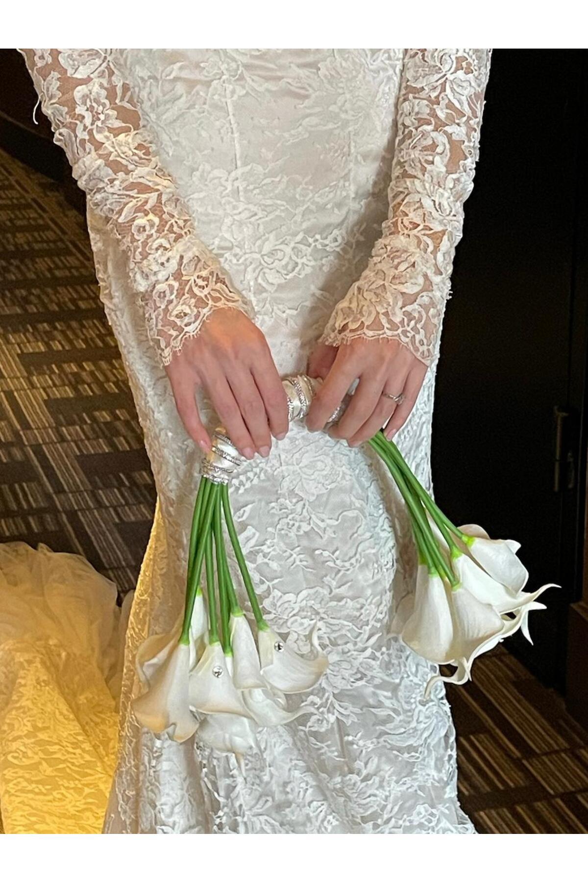 Elysara Islak Gala Taşlı Gelin Çiçeği - Fiyatı, Yorumları