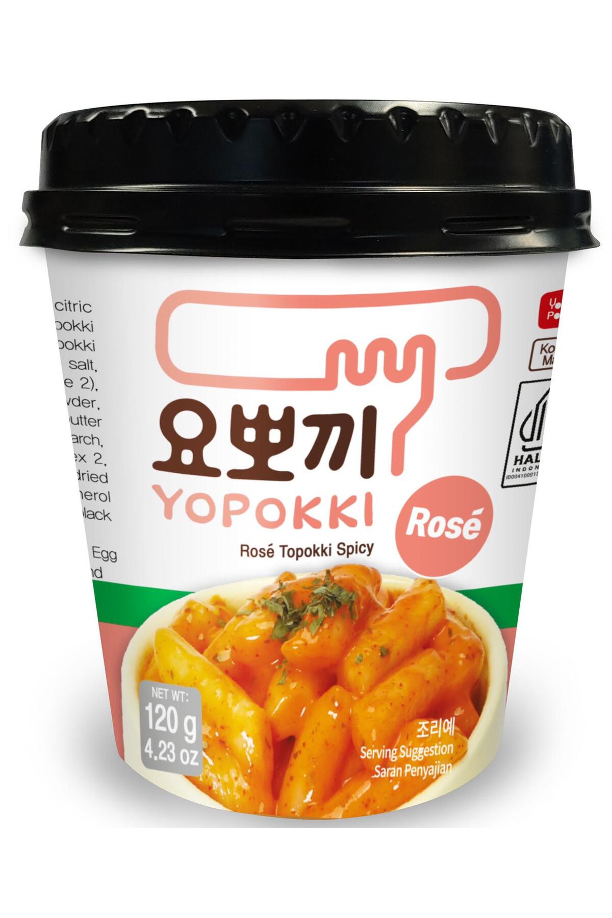 Tteokbokki Poong YOPOKKI Rose Toppoki 120g Halal - Fiyatı, Yorumları