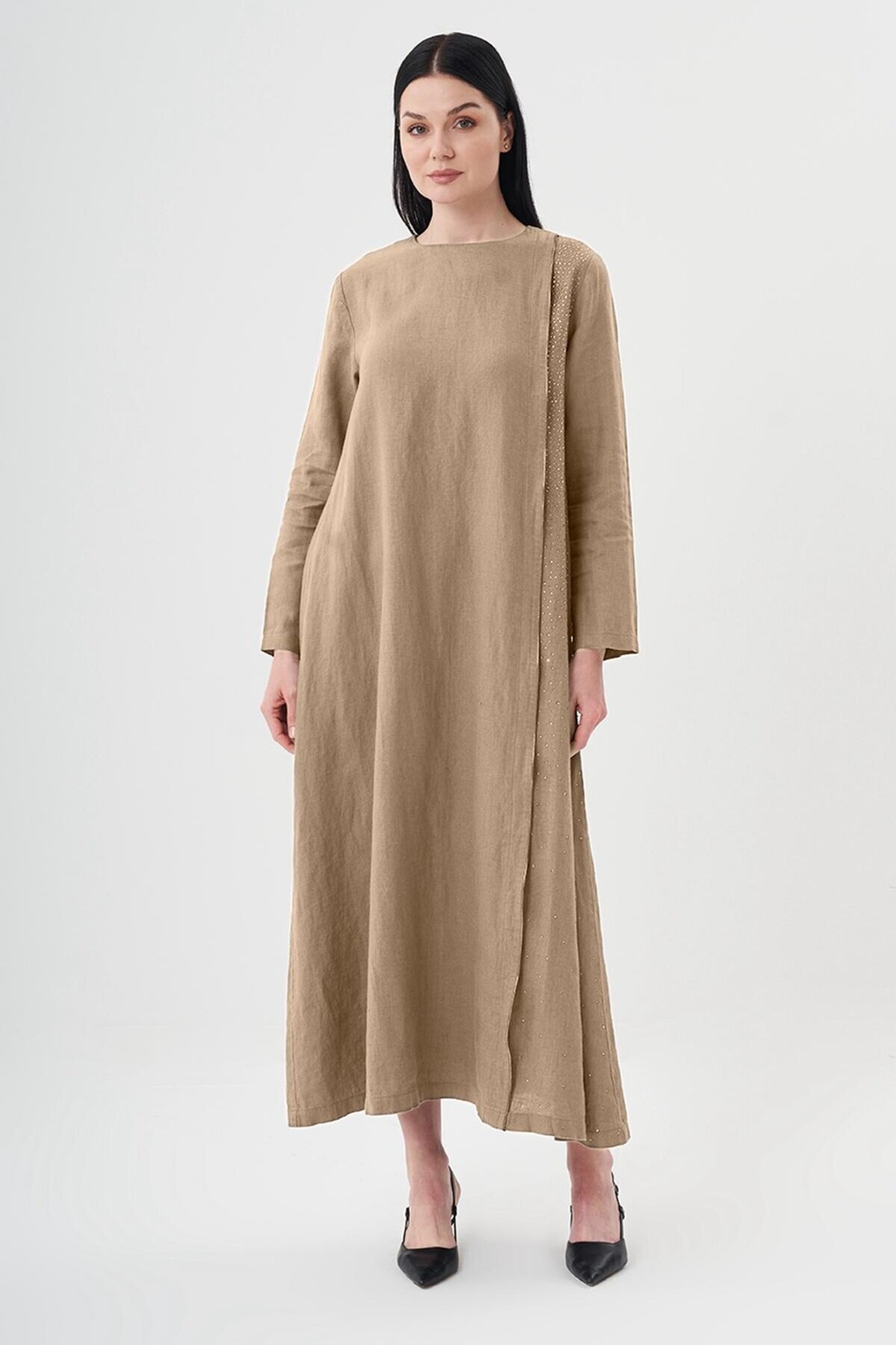 ilmeg triko Keten Blok Elbise - Fiyatı, Yorumları