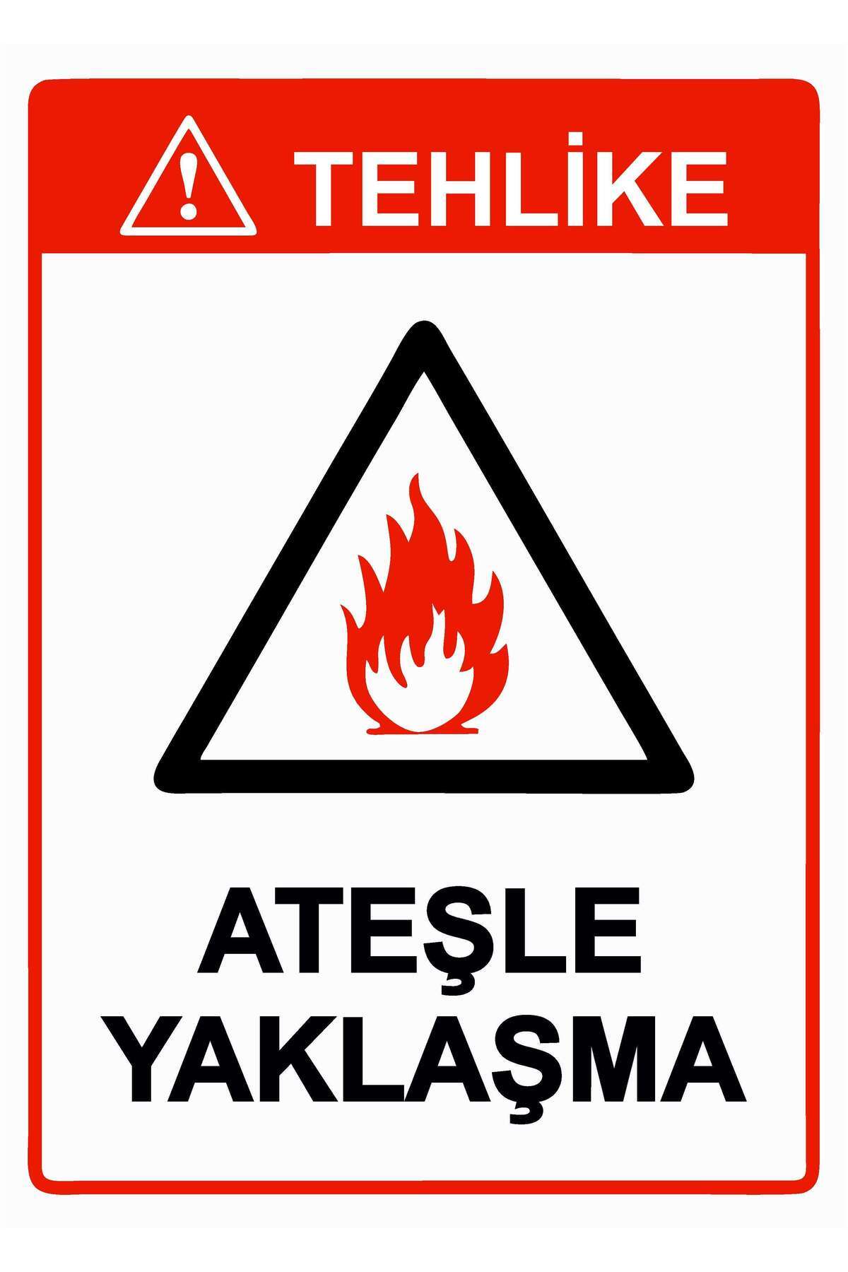 BBO REKLAM Danger Fire Approach Warning Sign Dekota 50X70 cm- Trendyol