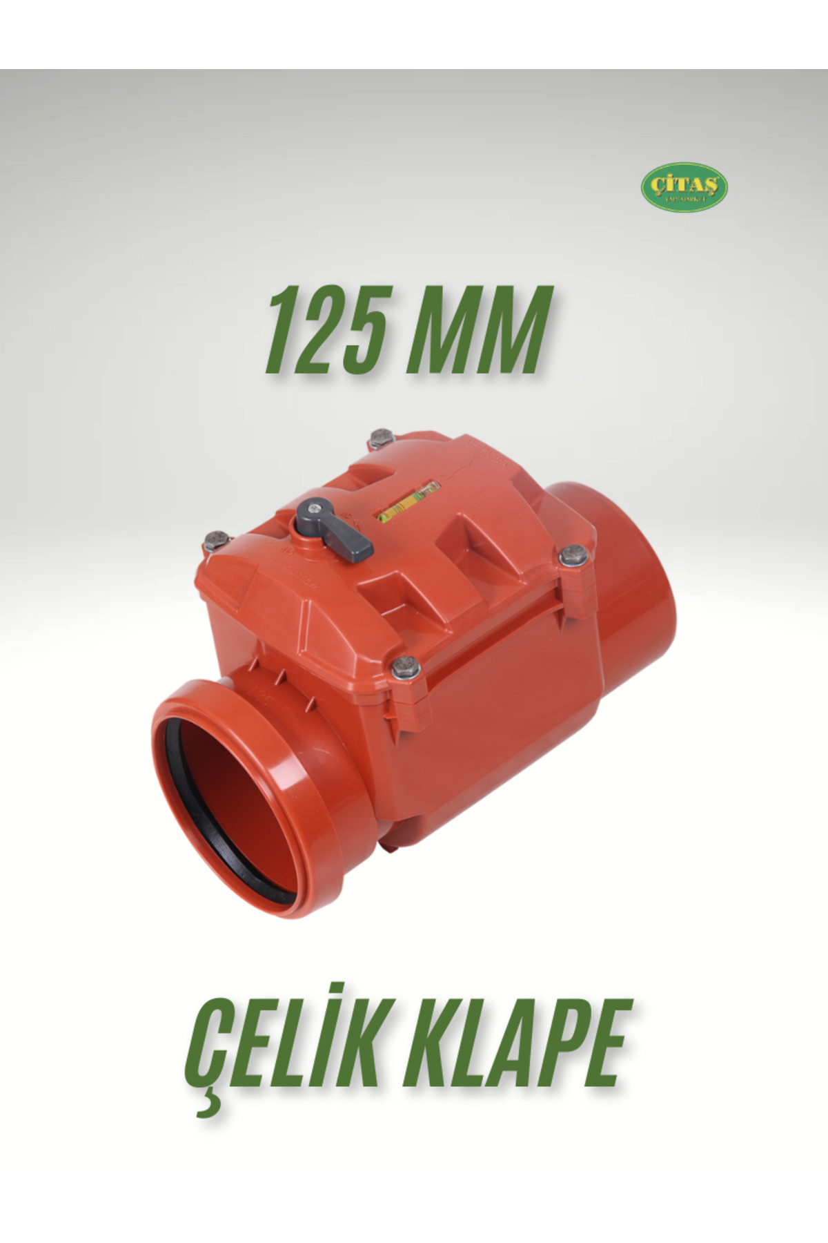 ÇİTAŞ 125 Lik Kalın Çelik Klapeli Çekvalf 125 MM PVC Boru Çekvalfi Su ...