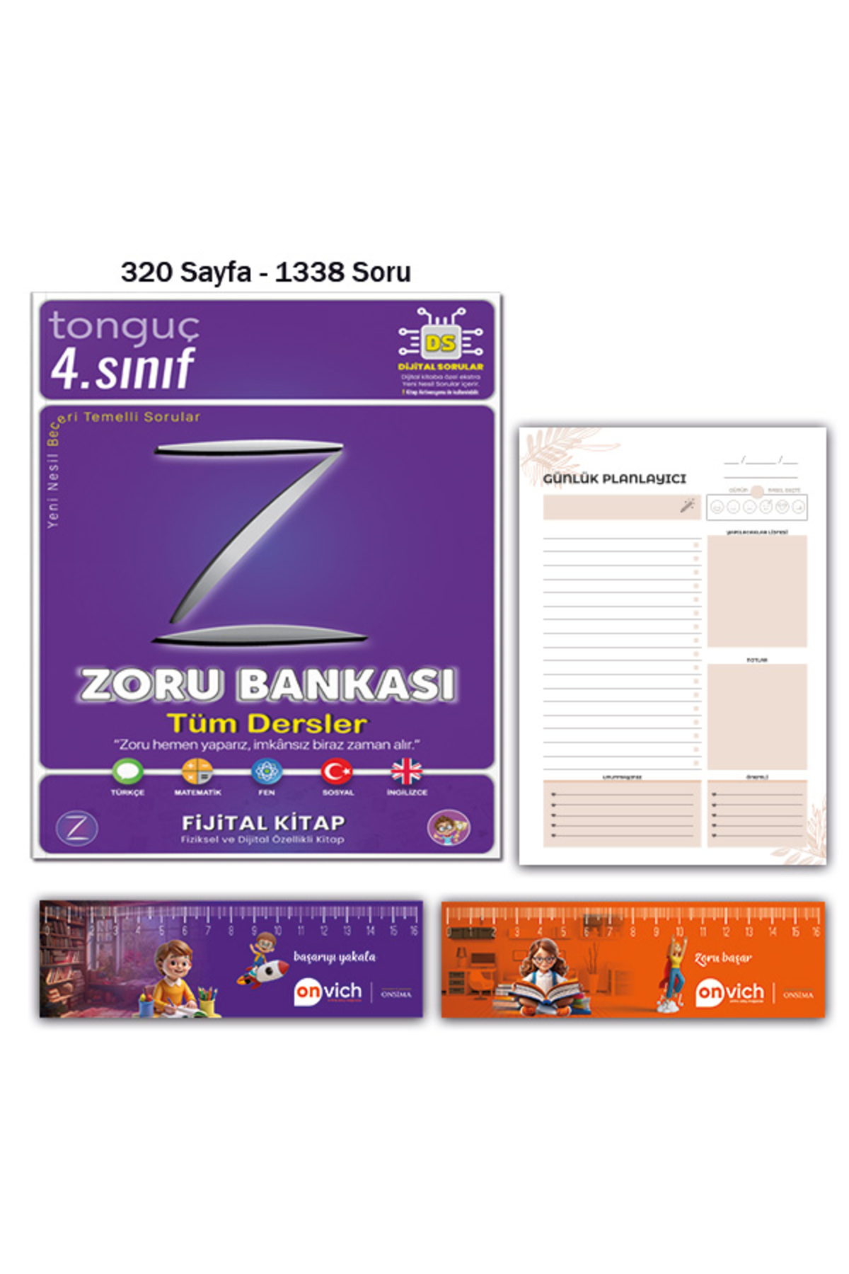 Tonguç Yayınları 4. Sınıf Zoru Bankası Tüm Dersler Soru Bankası Günlük ...