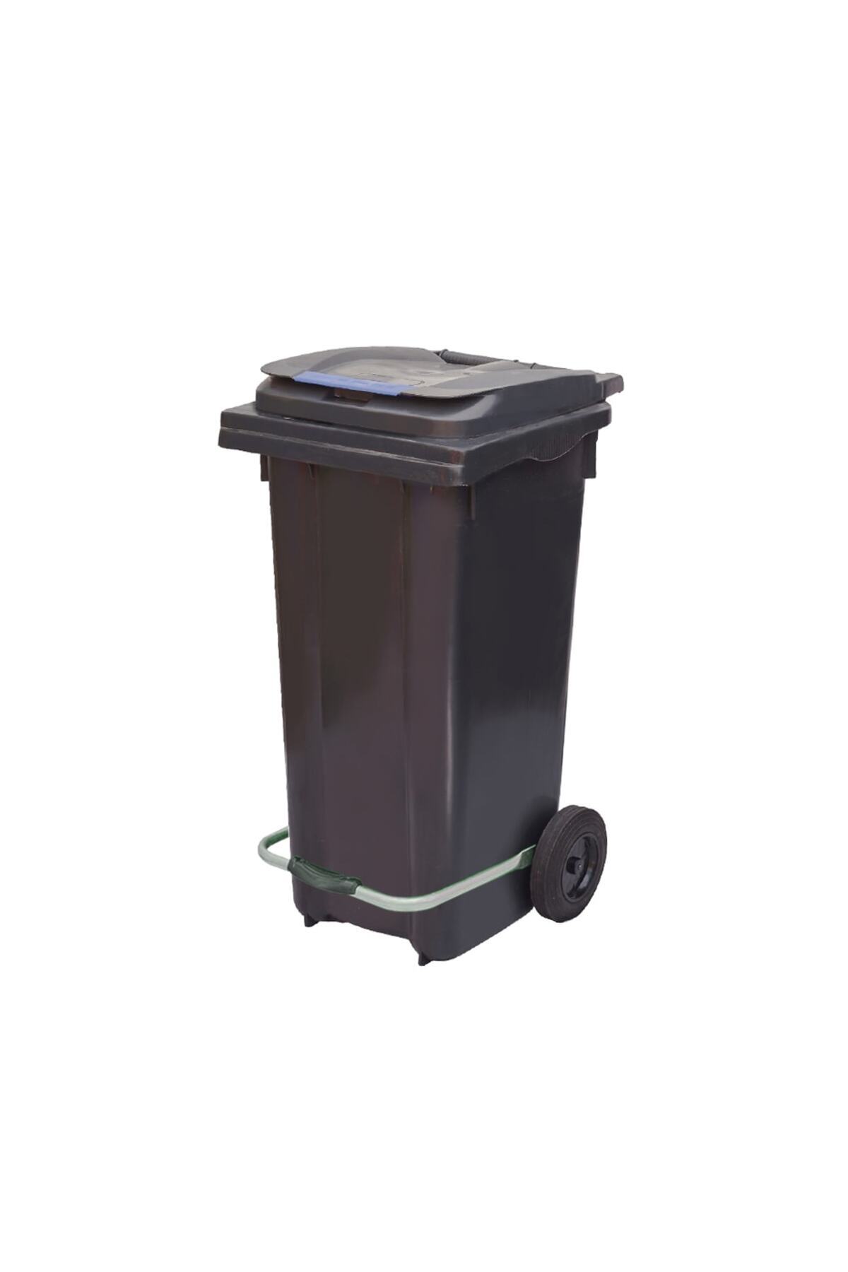 ELCY 120 LT Siyah Metal PEDALLI Çöp Konteyneri (Isıya Dayanıklı ...