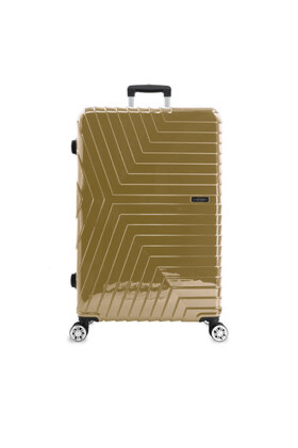 Semi Line ladies large suitcase T5763-3 gold-coloured- Trendyol
