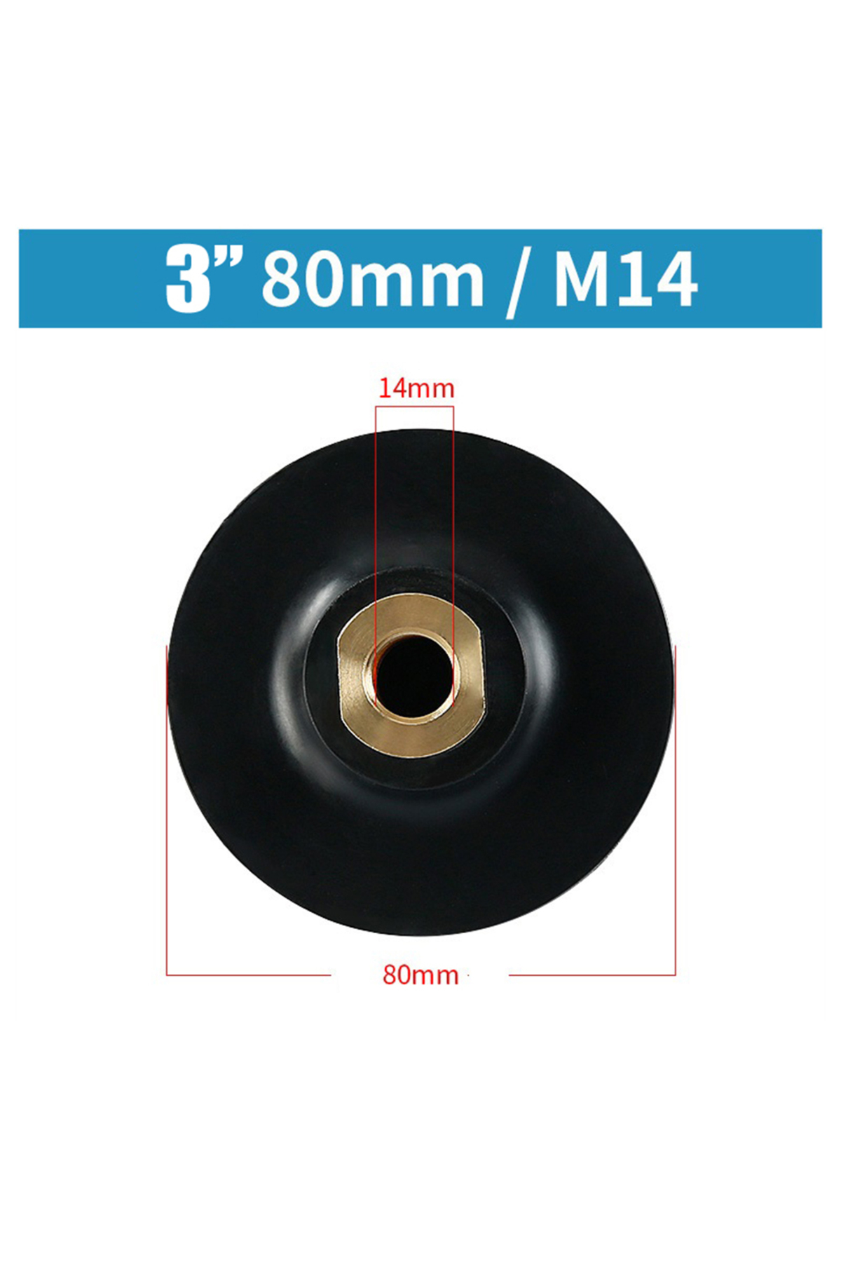 Choice 3Inch M14 Backing Pad Polishing Grinding Disc Holder For Angle ...