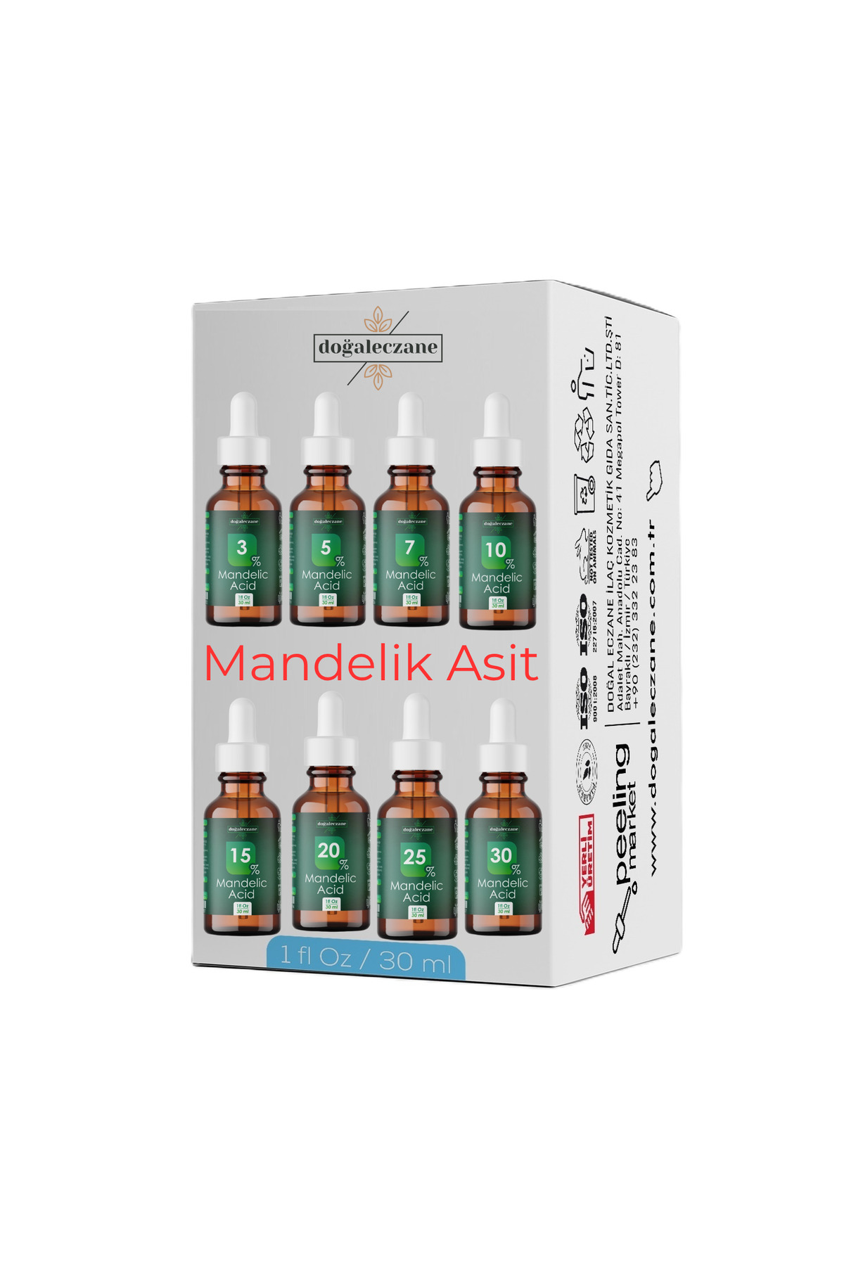 Doğal Eczane Cilt Ve Yüz Beyazlatma Mandelik Asit %7 Peeling | Mandelic ...