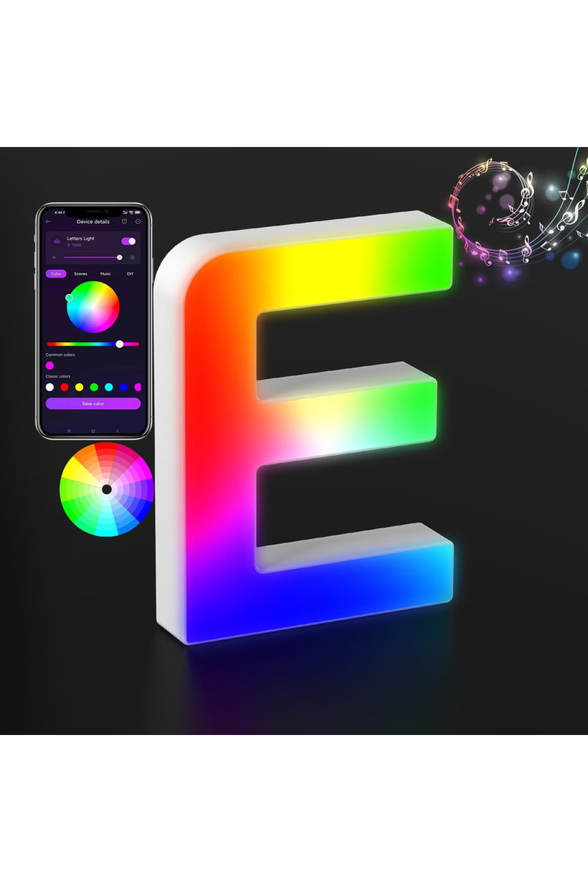 Choice Light Letter E Light Up Letters LED Letter Lighted Letter Color ...