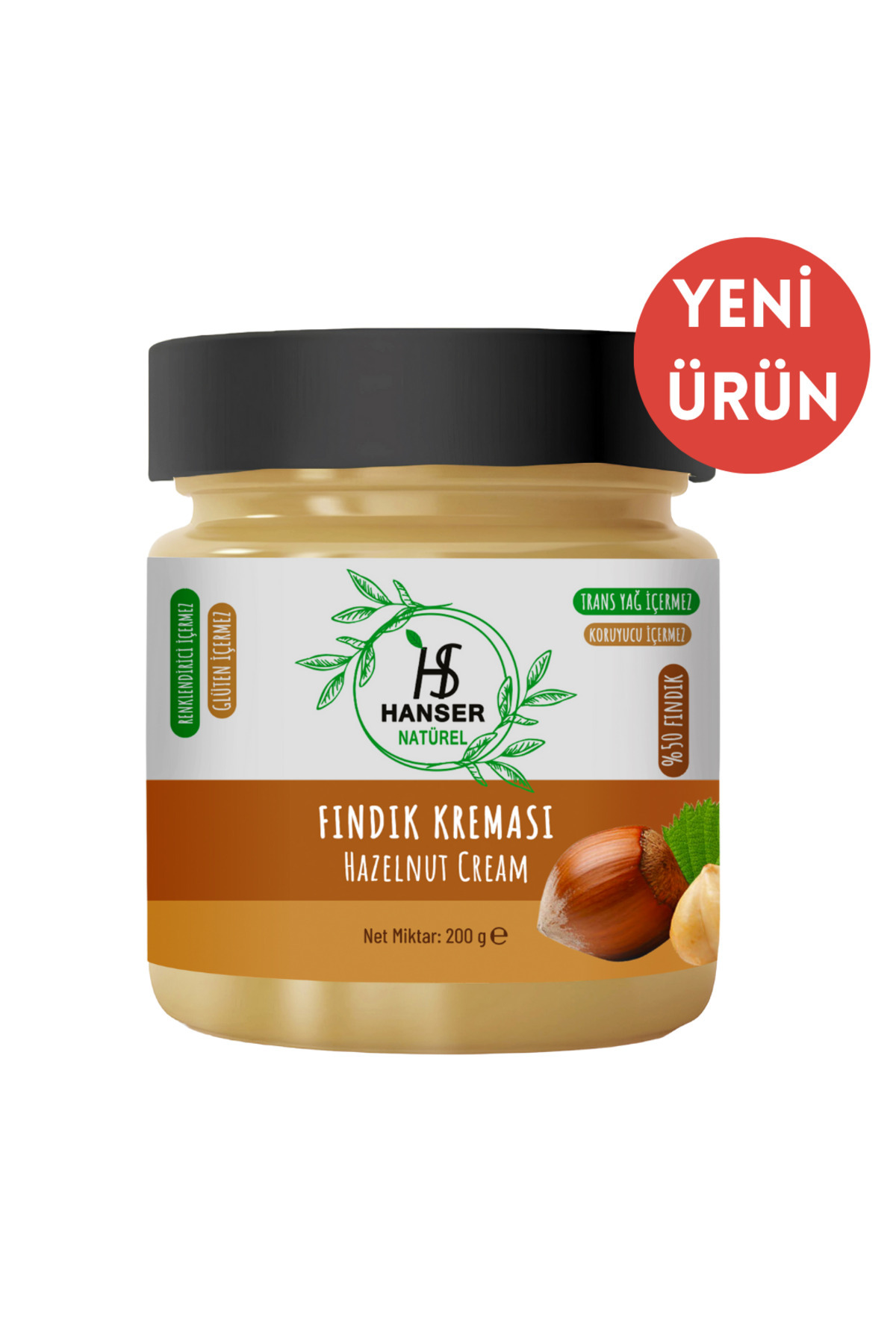 Hanser Natürel Fındık Kreması 200g - Fiyatı, Yorumları