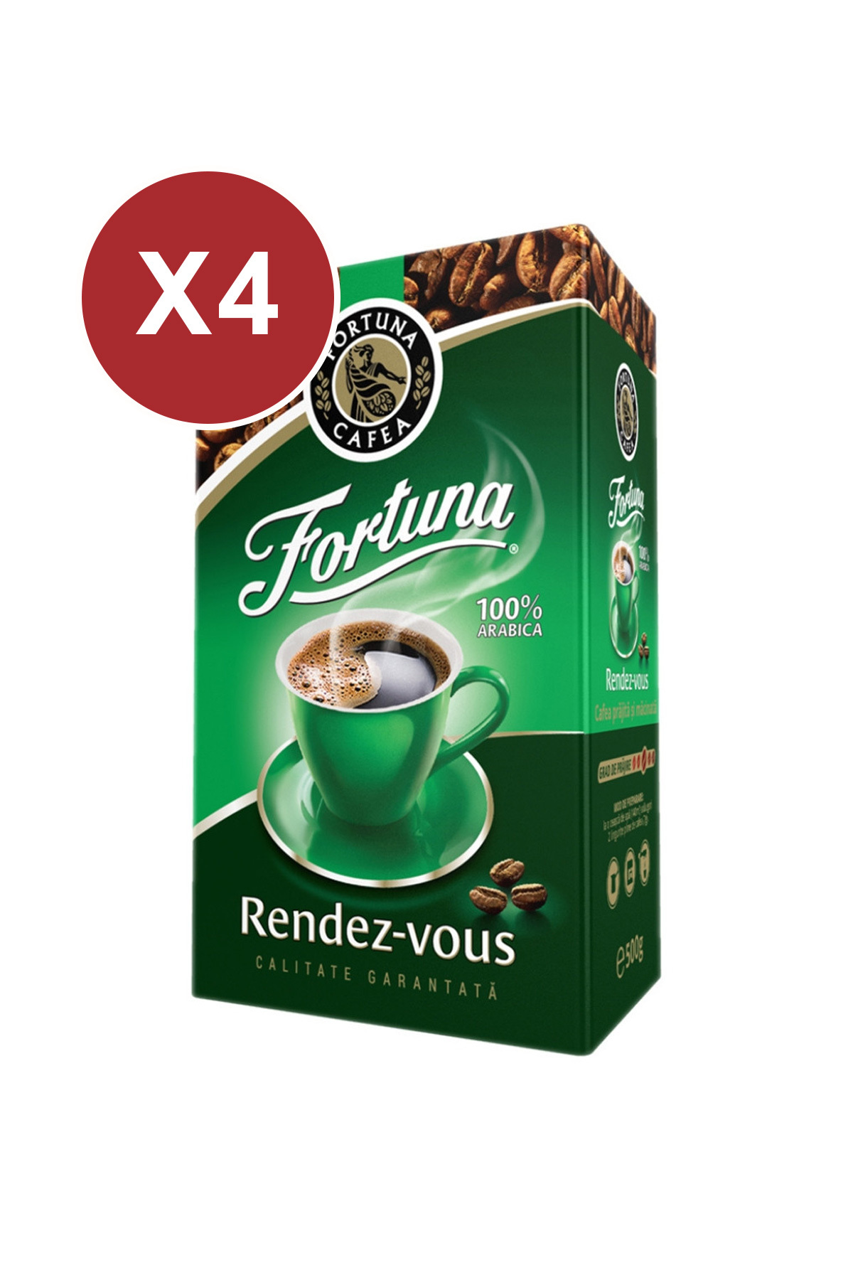 Fortuna Cafea Măcinată Verde 500 G X 4 Bucăți- Trendyol
