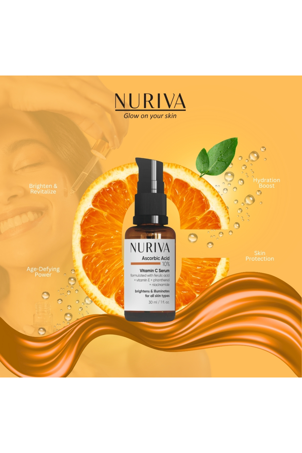 NURIVA Aydınlatıcı Ve Cilt Tonu Eşitleyici C Vitamini Serum - Fiyatı ...