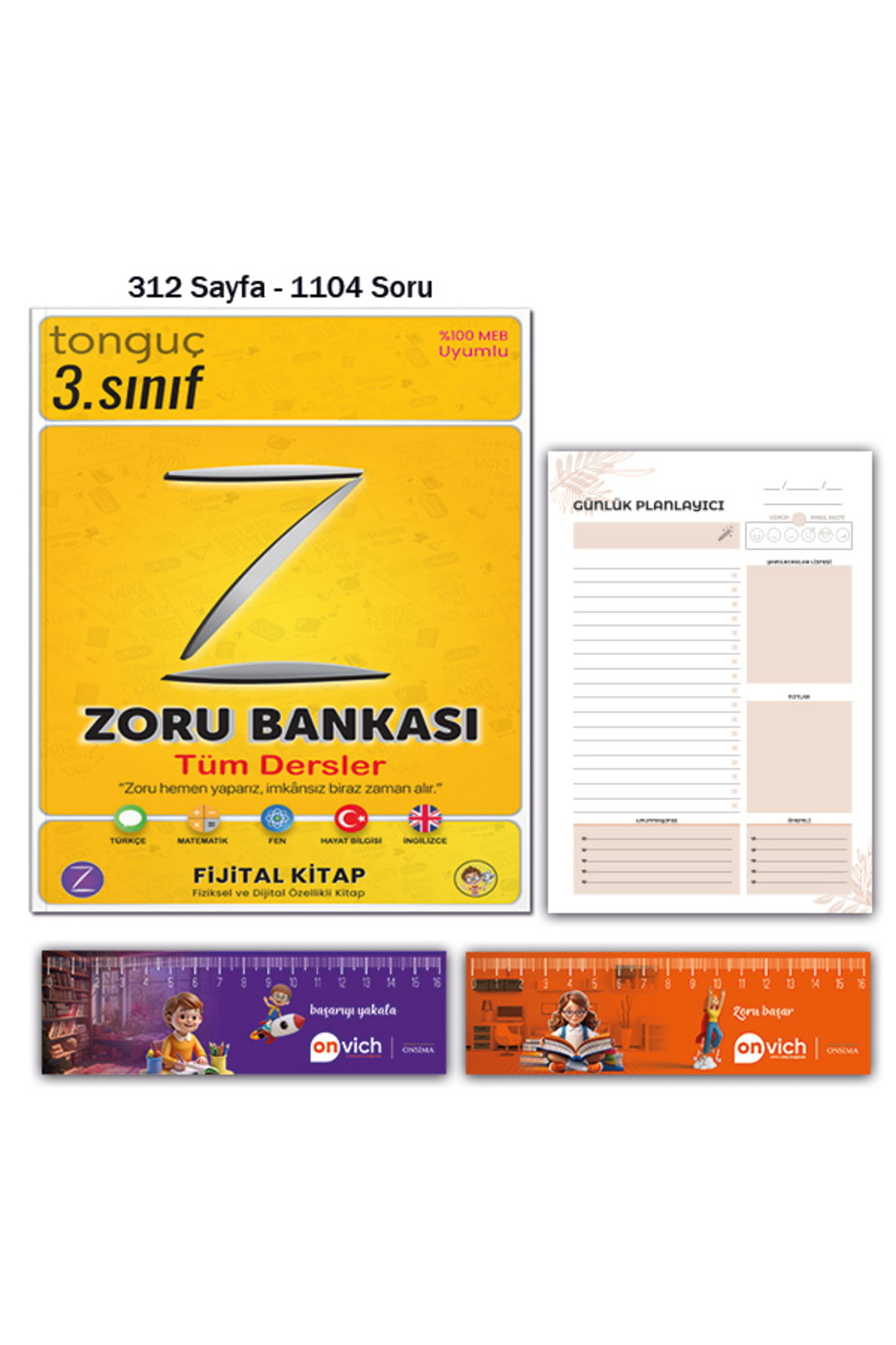 Tonguç Yayınları 3. Sınıf Zoru Bankası Tüm Dersler Soru Bankası Günlük ...